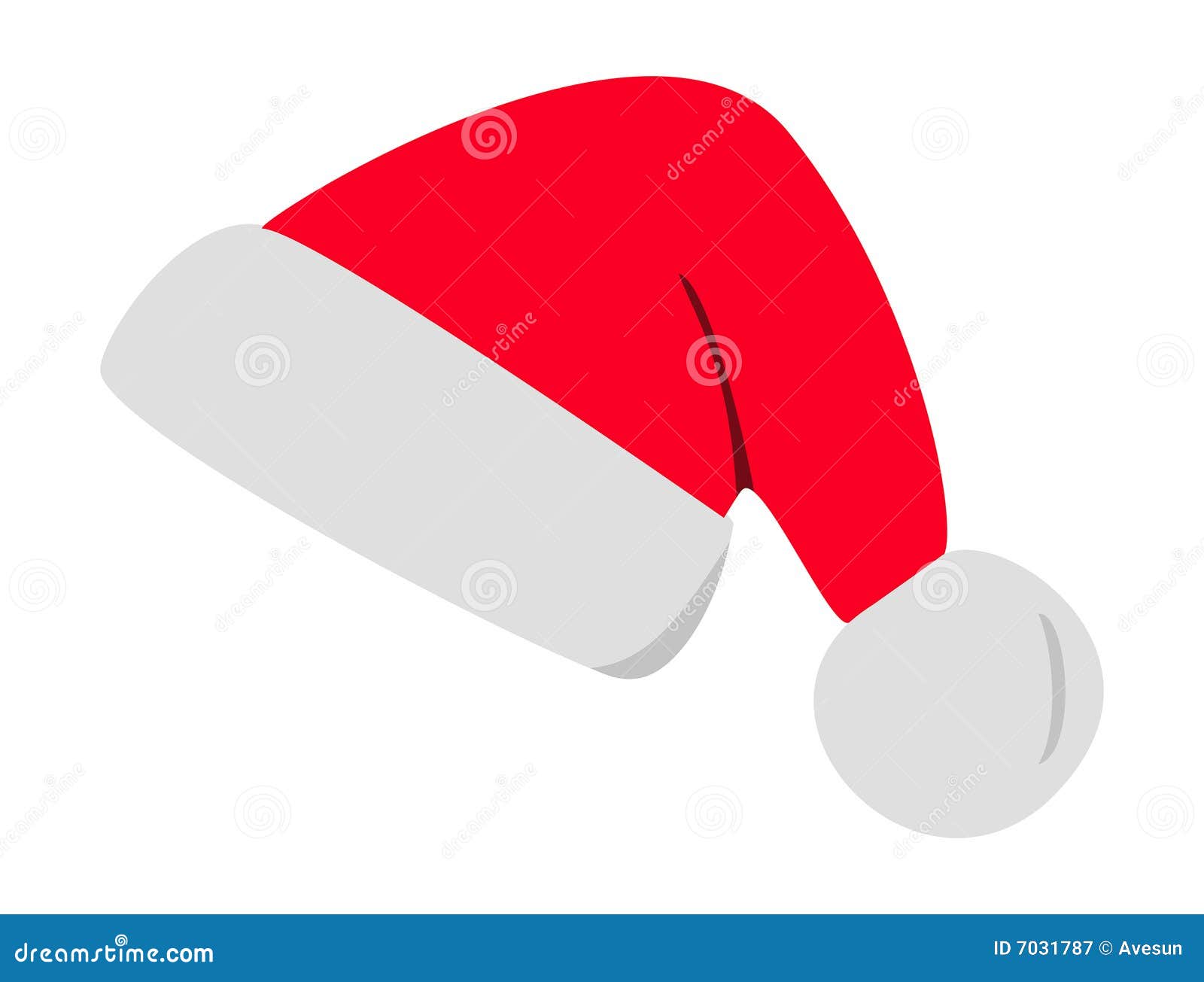 Vector christmas hat stock vector. Illustration of christmas - 7031787