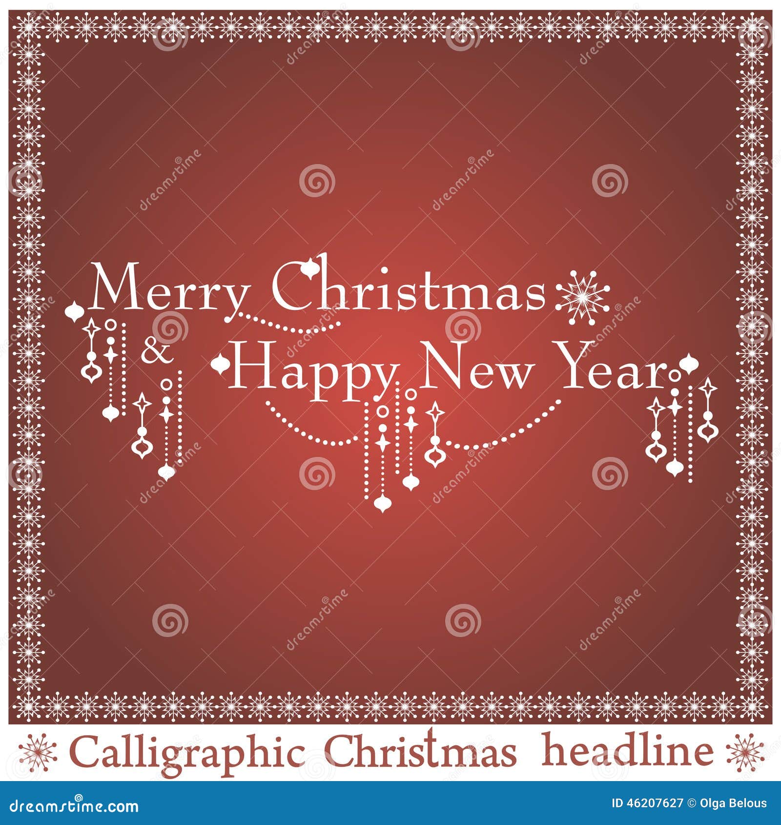Vector Christmas headlines stock vector. Illustration of holiday - 46207627