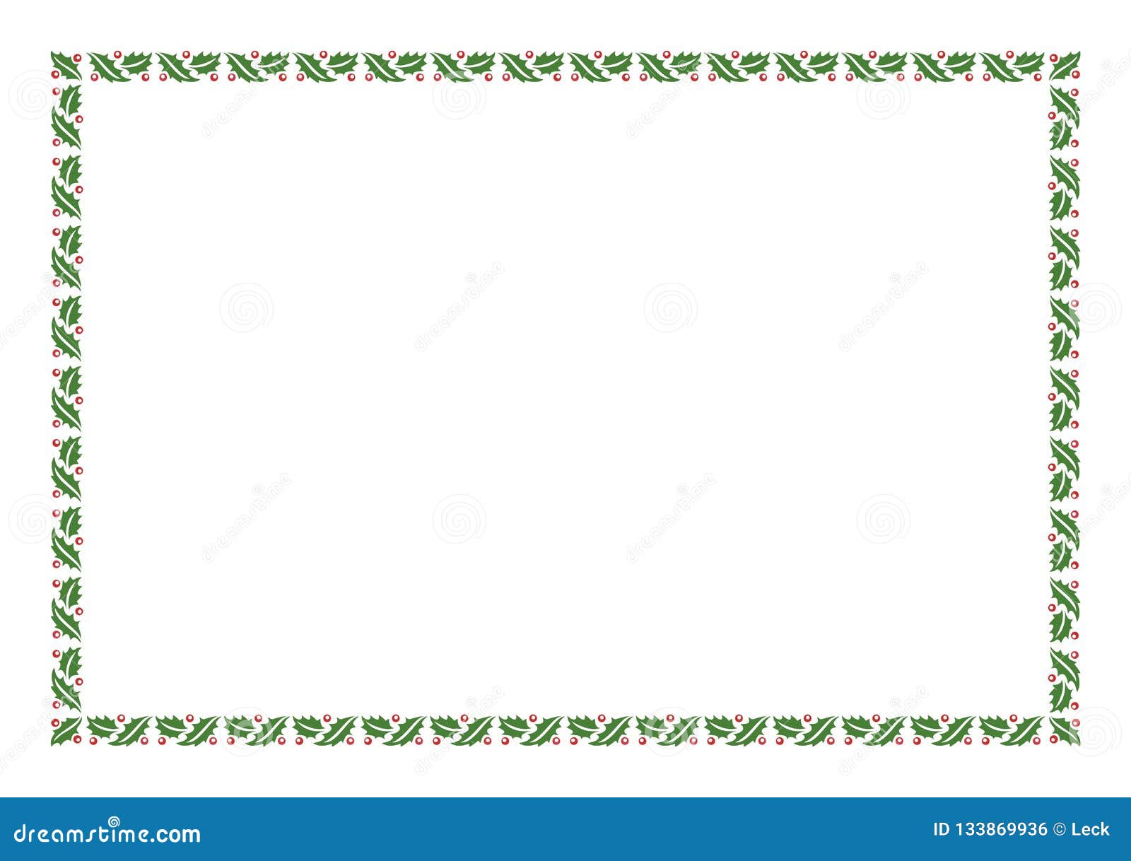 Holly Border Frames Cartoon Vector | CartoonDealer.com #16306071