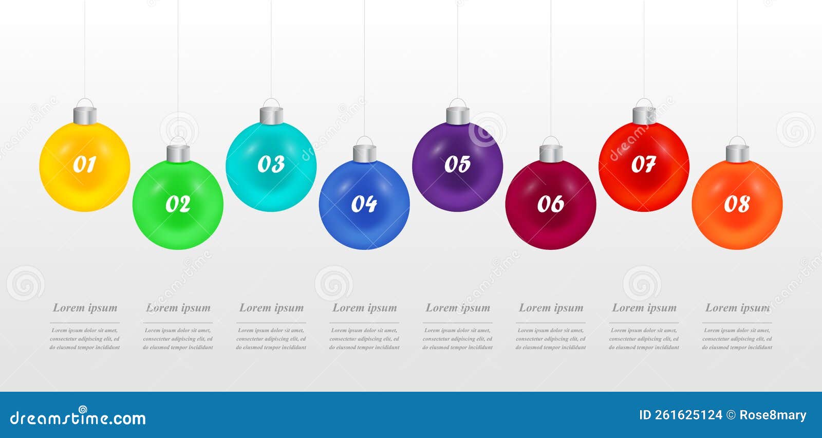Vector Christmas Infographic Report Template Stock Vector ...