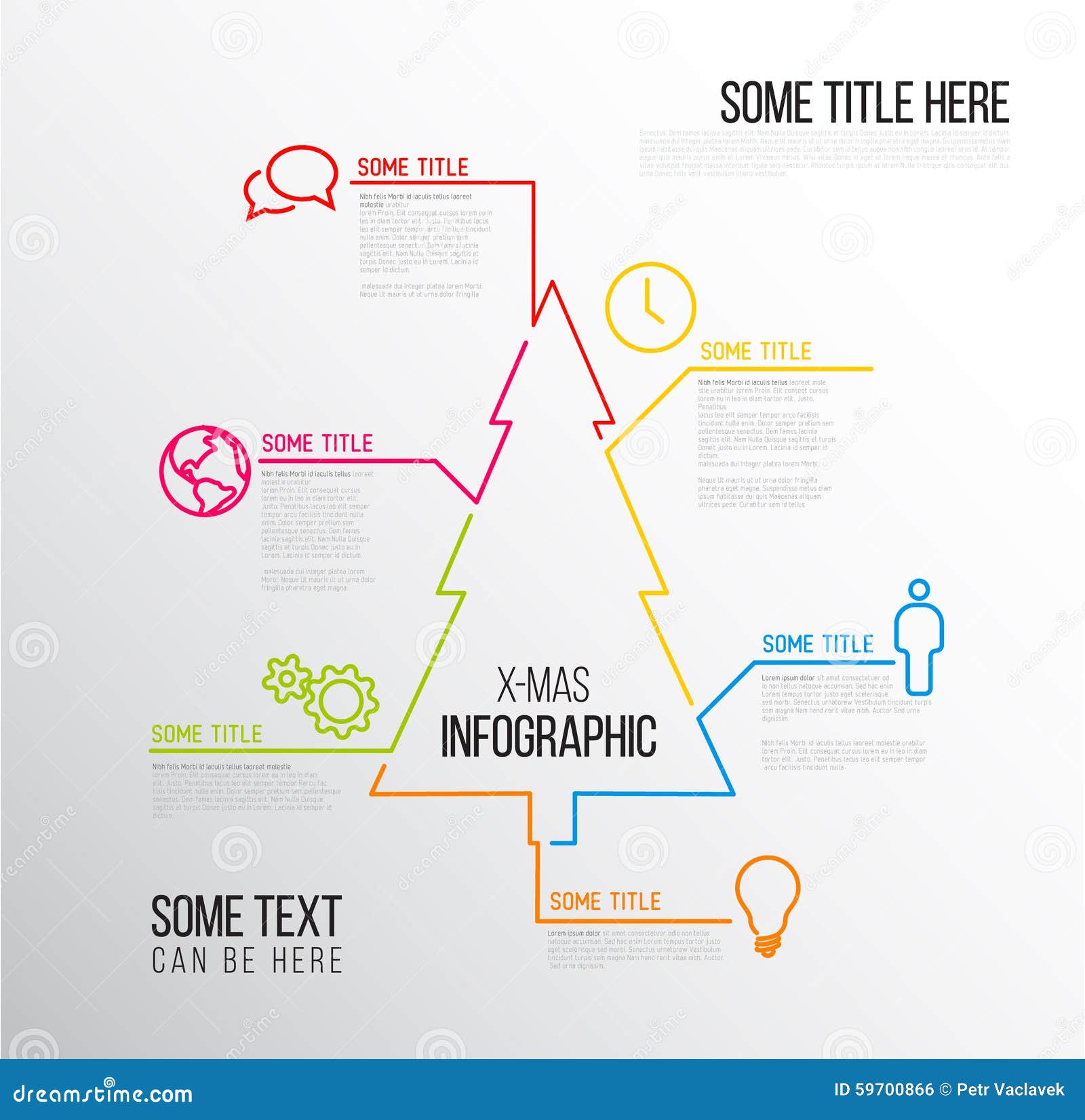 Vector Christmas Infographic Template Stock Illustration - Illustration ...