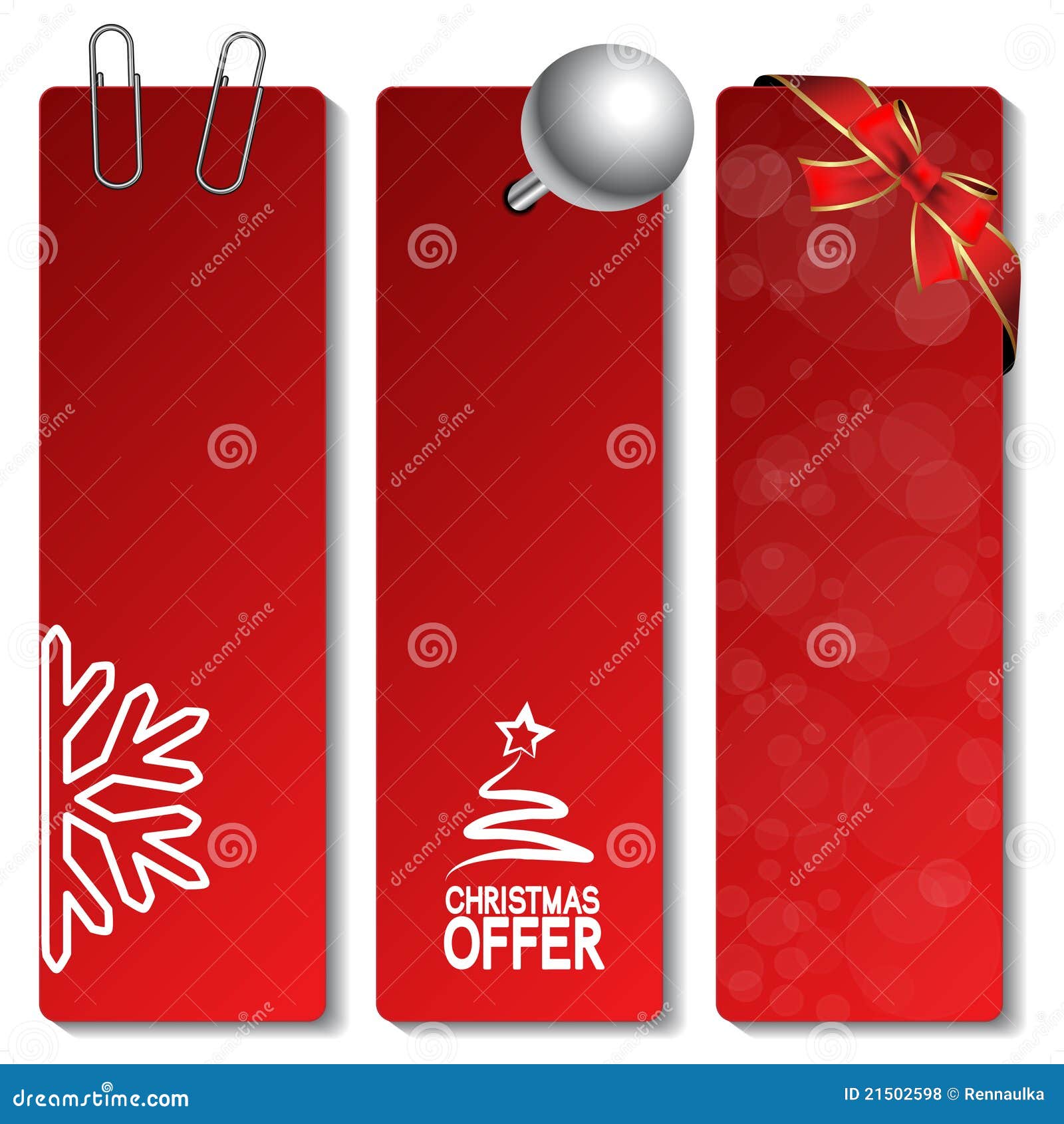 Vector Christmas Offer Banners Stock Vector - Illustration of design ...