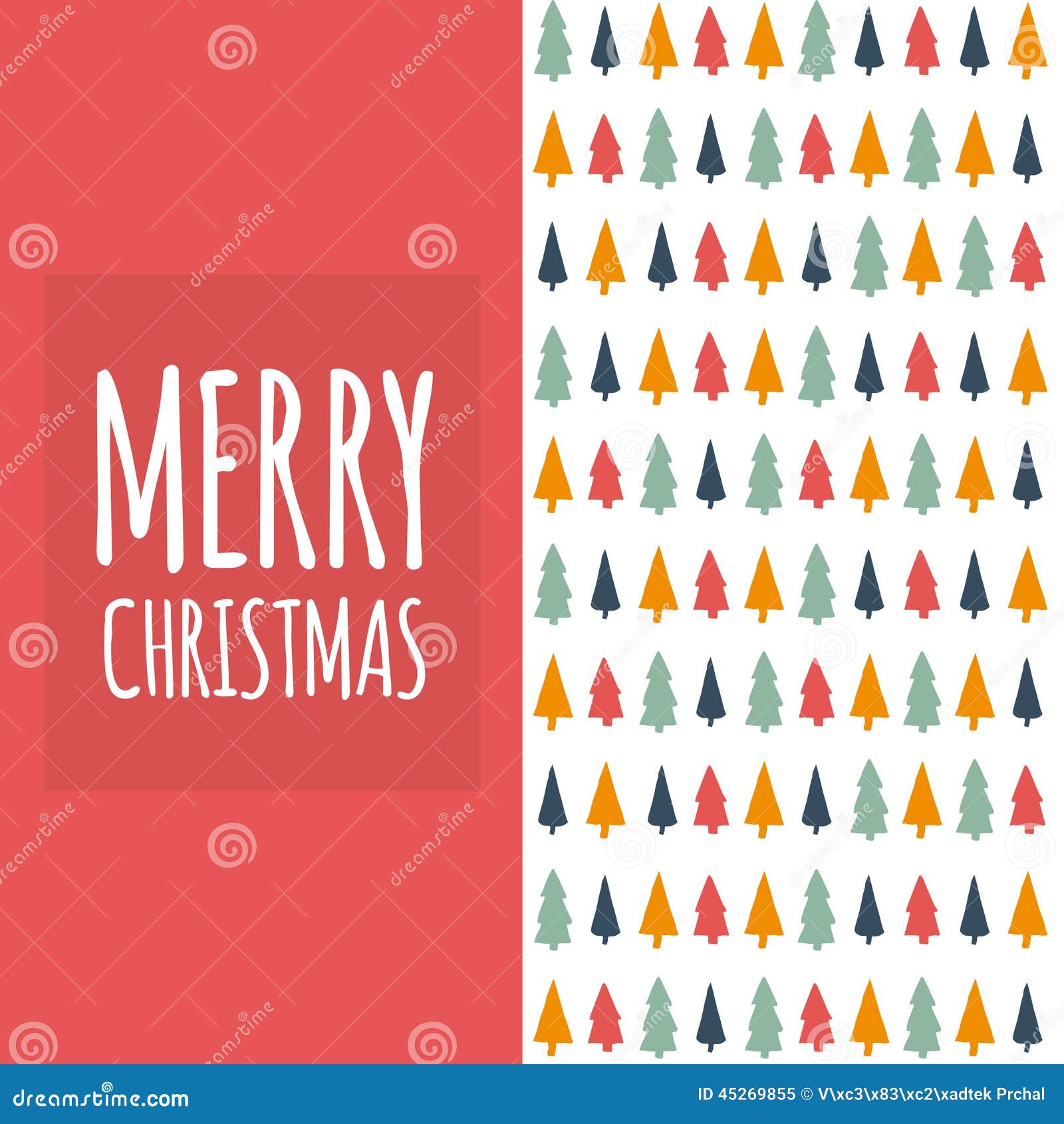 Vector Christmas pattern. stock vector. Illustration of craft - 45269855