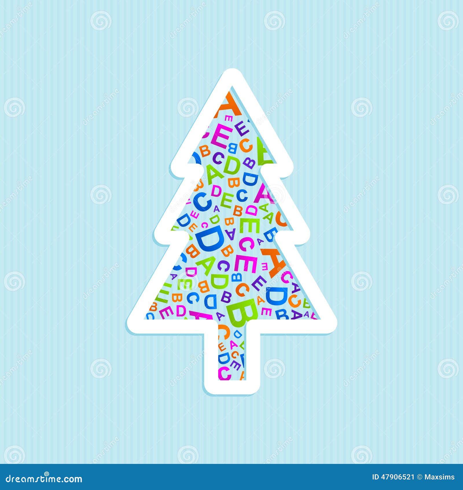 Vector Christmas Tree ABC Logo Icon Stock Vector - Illustration of logo ...