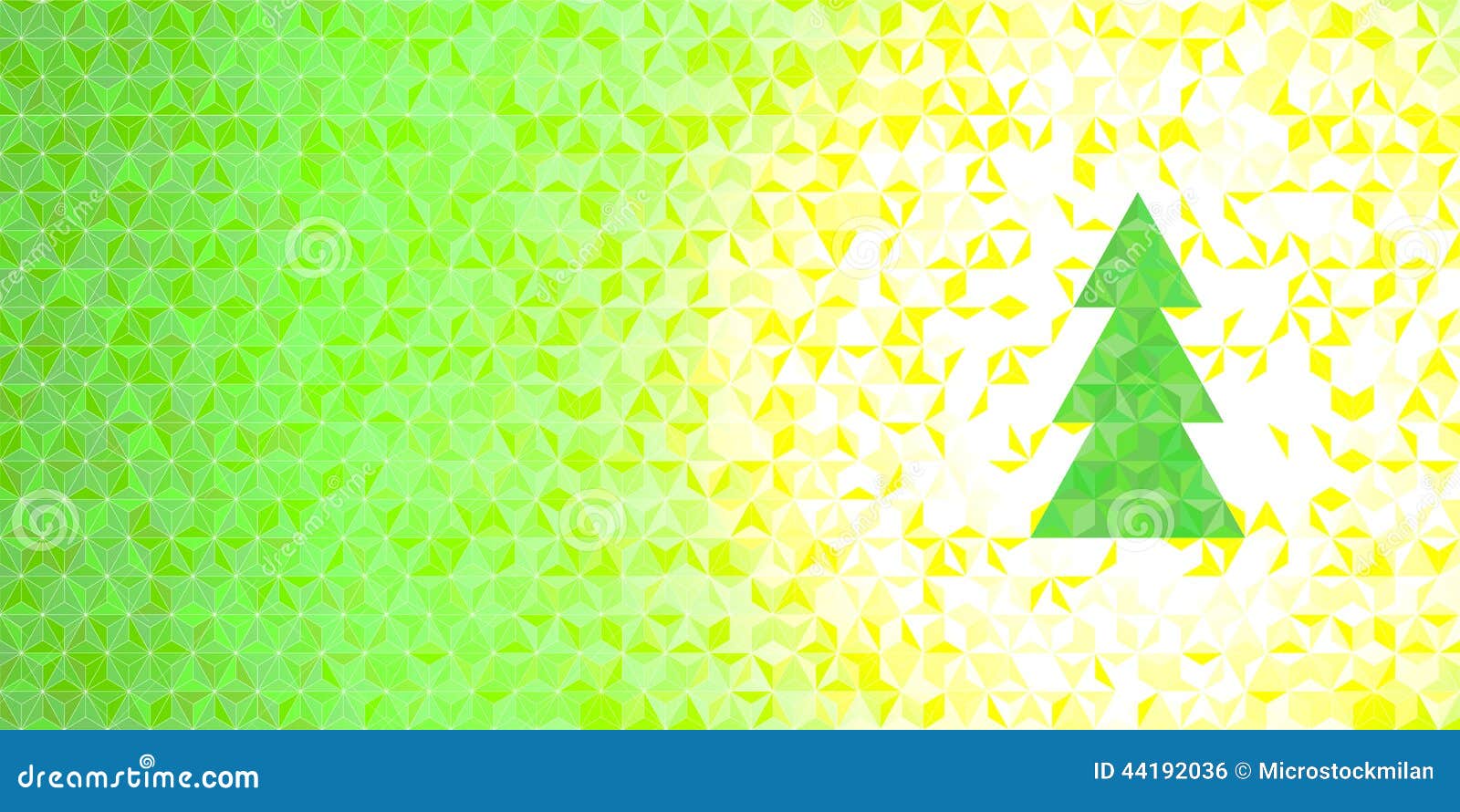 Vector Christmas Triangle Tree Stock Vector - Illustration of ornament ...