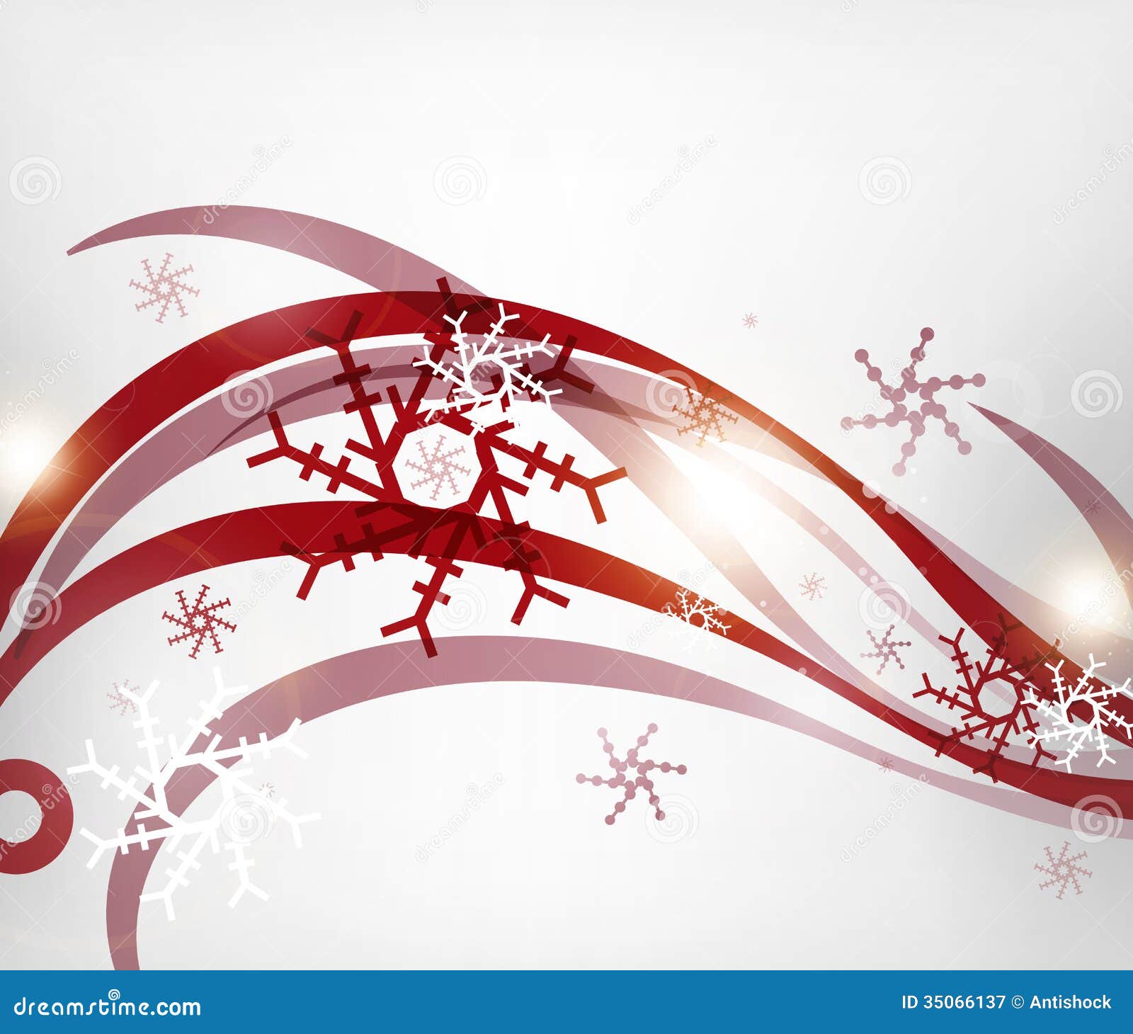 Vector Christmas Wave Lines Lights Winter Cards Stock Vector ...