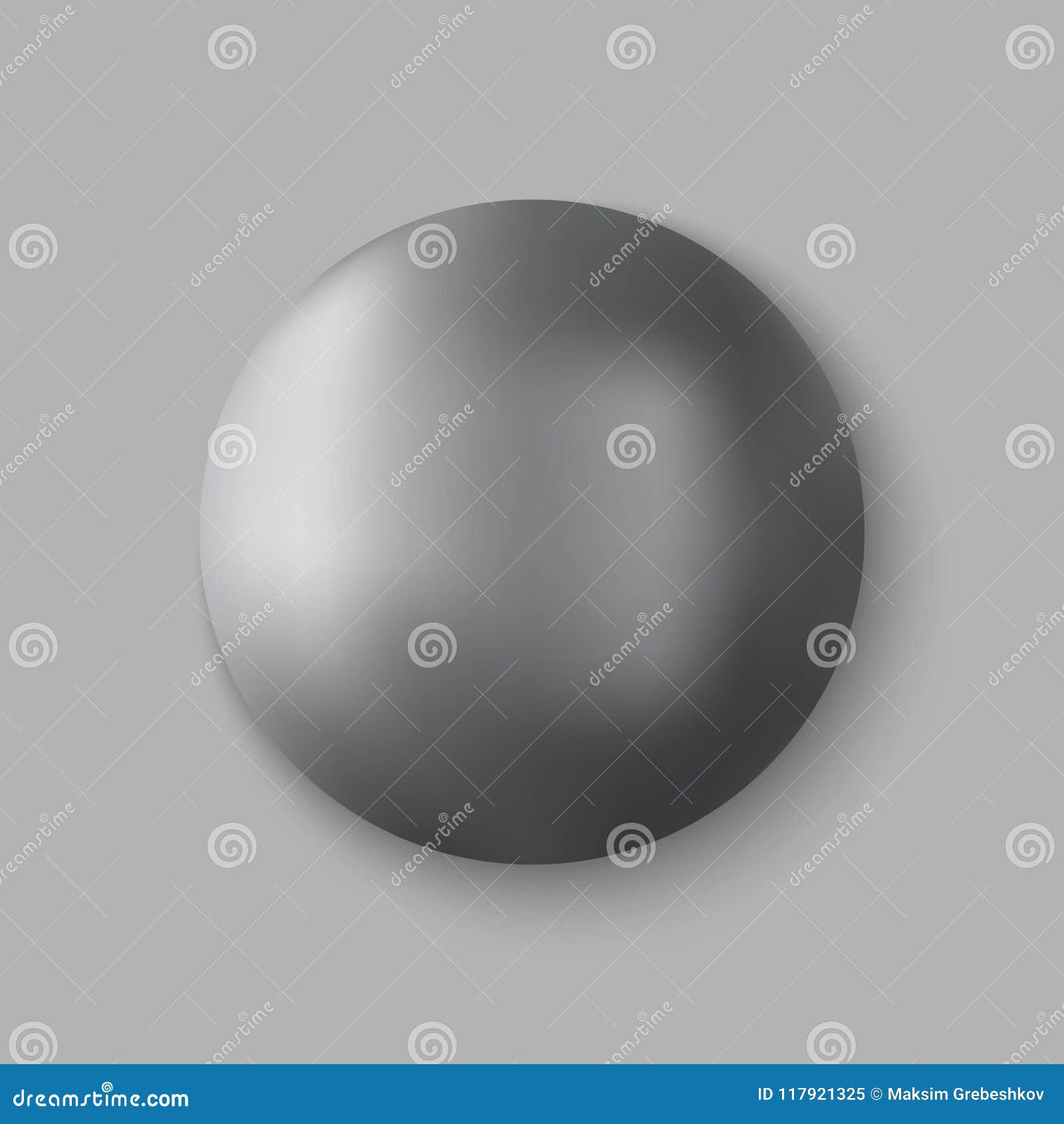 Vector chrome ball stock vector. Illustration of shiny - 117921325