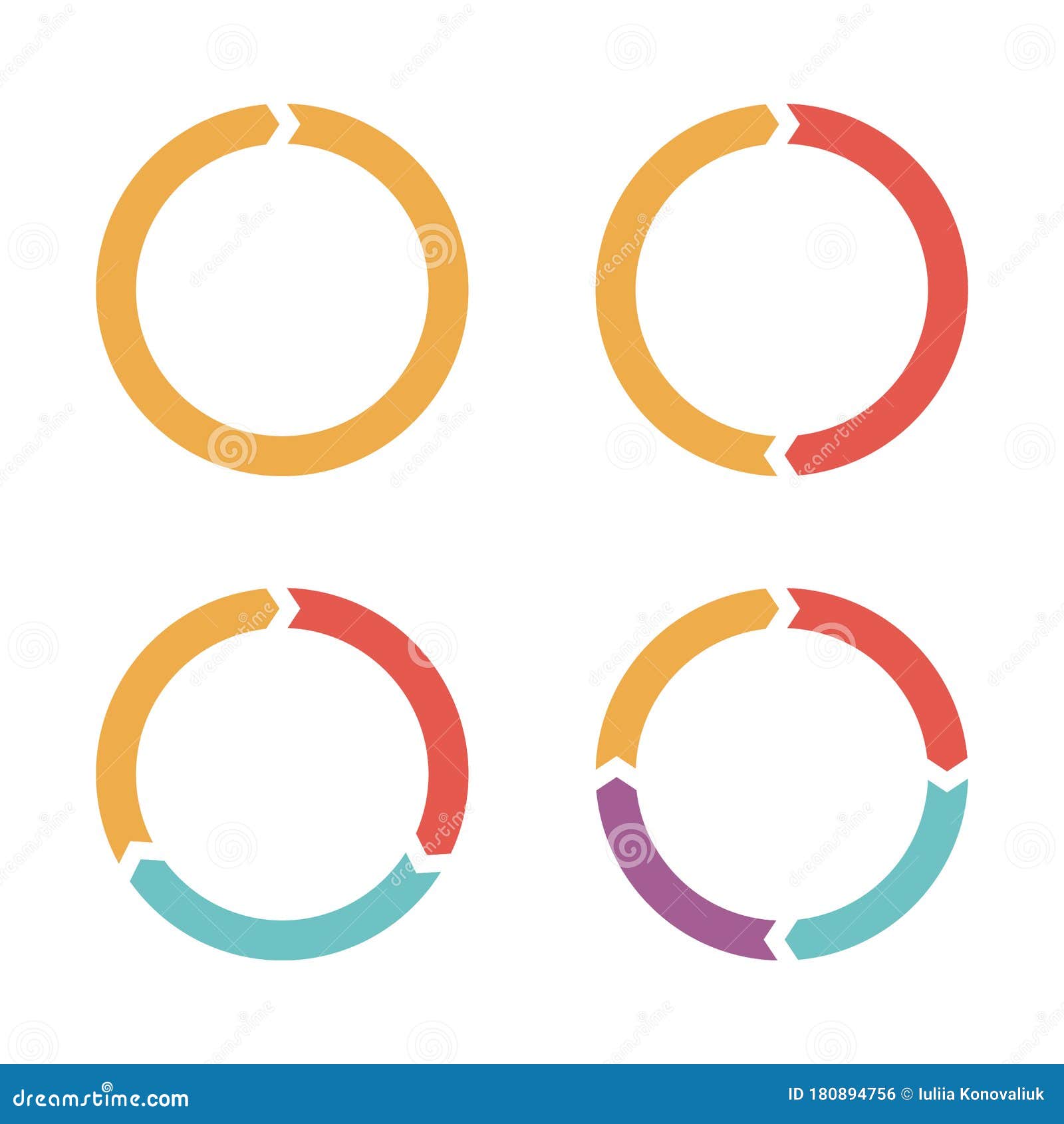 Vector Circle Arrows Infographic. Vector Business Template. Circular ...