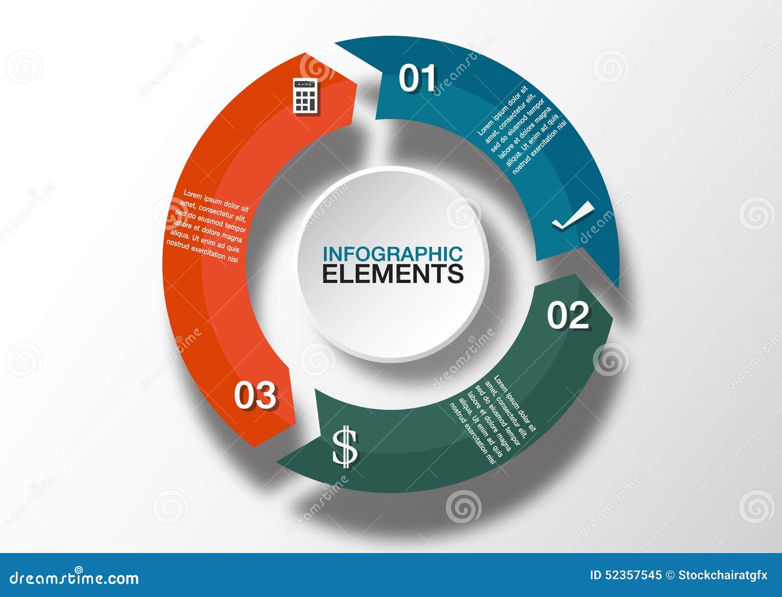 Vector Circle Arrows for Infographic. Template for Diagram, Grap Stock ...