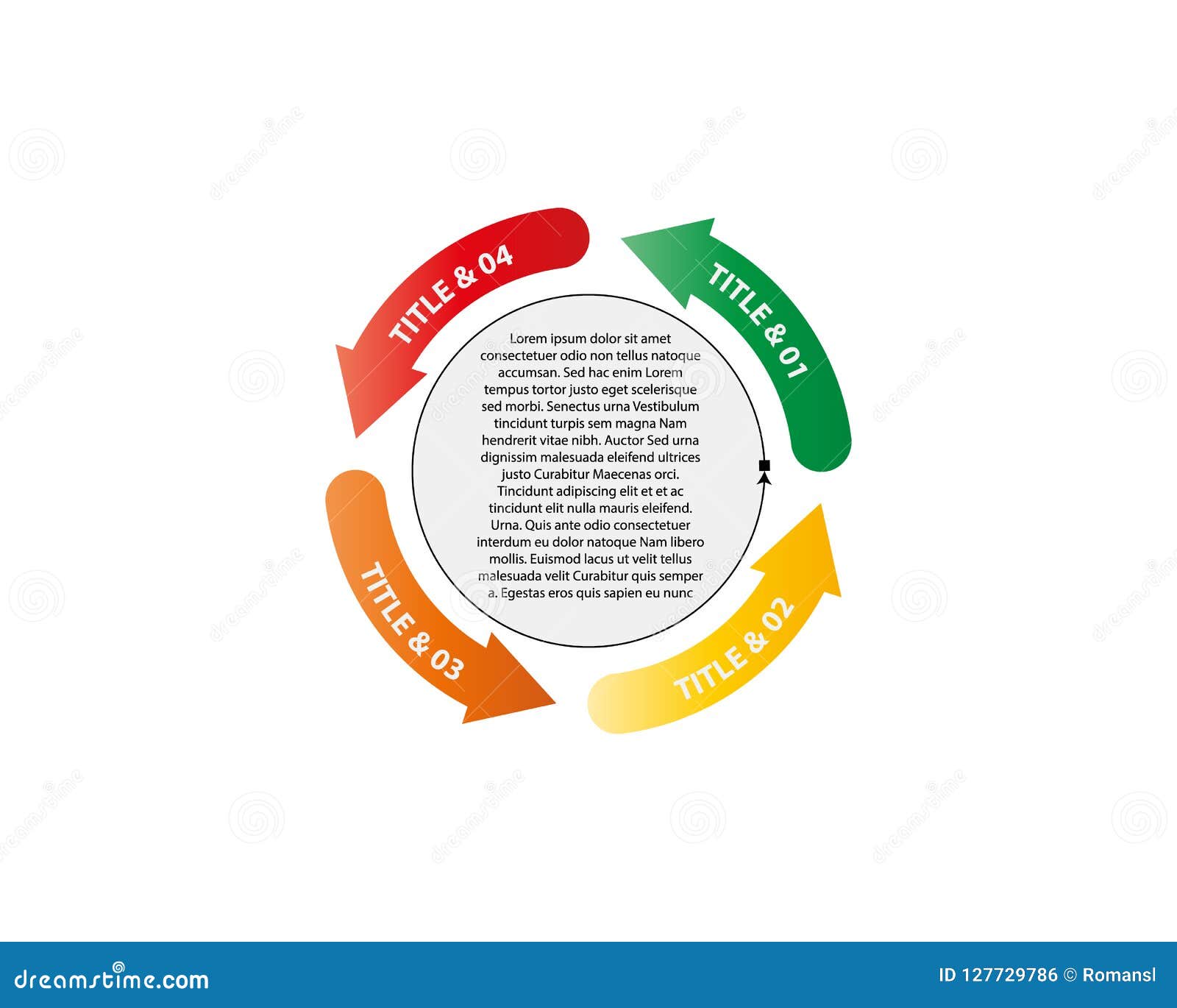 Vector Circle Arrows for Infographic. Template for Diagram, Graph ...