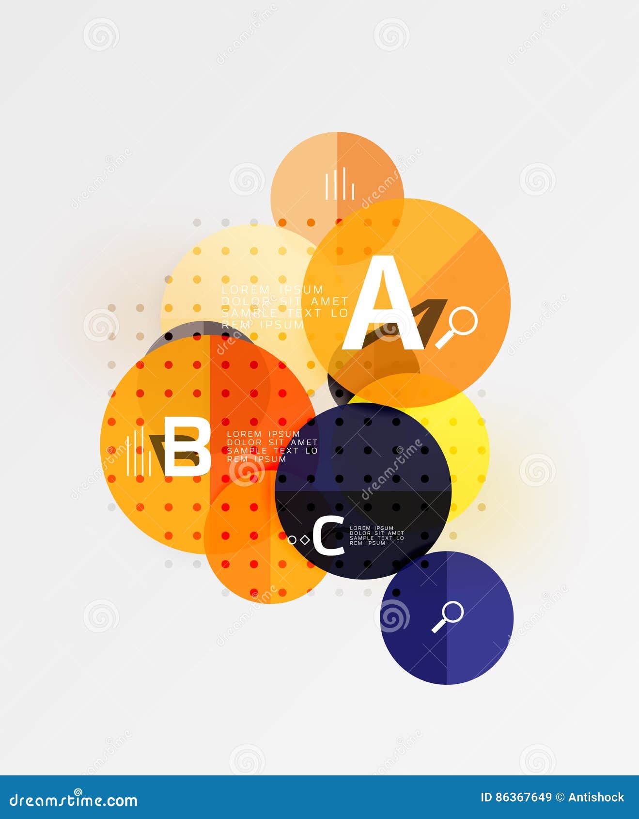 Vector Circle Bubbles Modern Geometric Background Stock Illustration ...