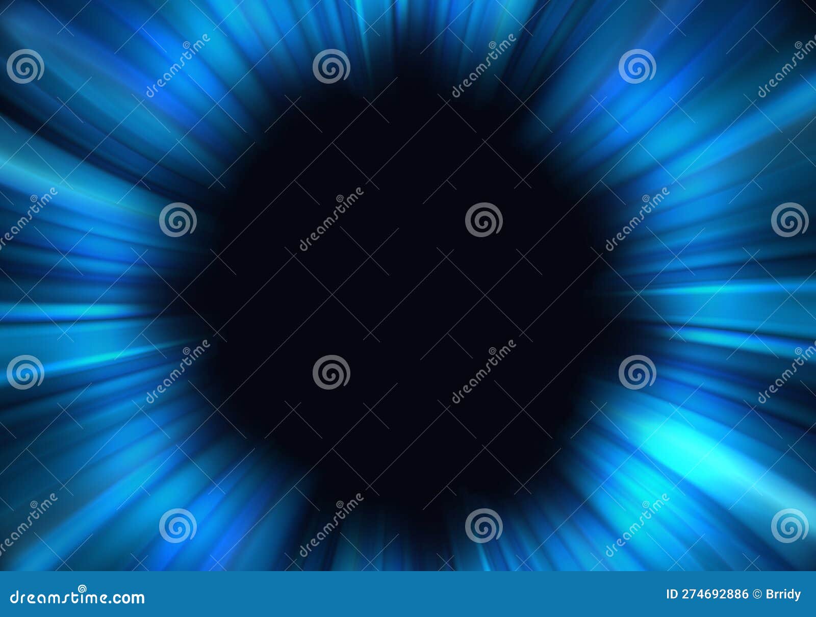 Vector Circle Burst with Blue Shiny Light. Abstract Glowing Energy Rays ...