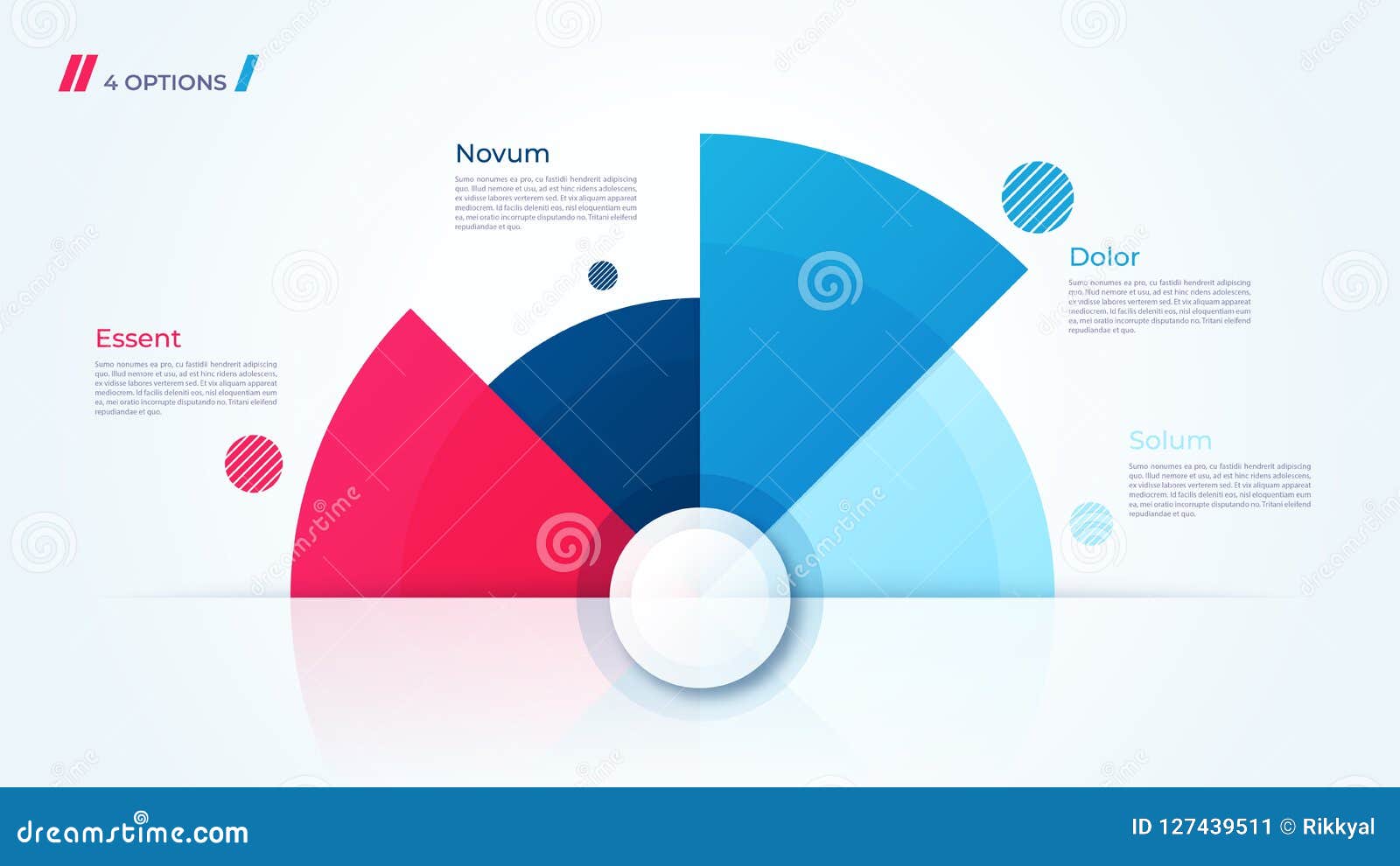 Vector Circle Chart Design, Modern Infographic Template Stock Vector ...