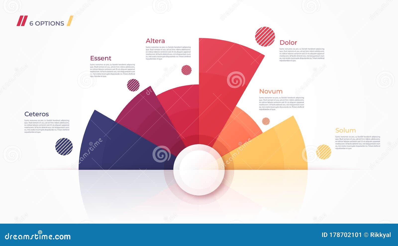 Vector Circle Chart Design, Modern Template for Creating Infographics ...