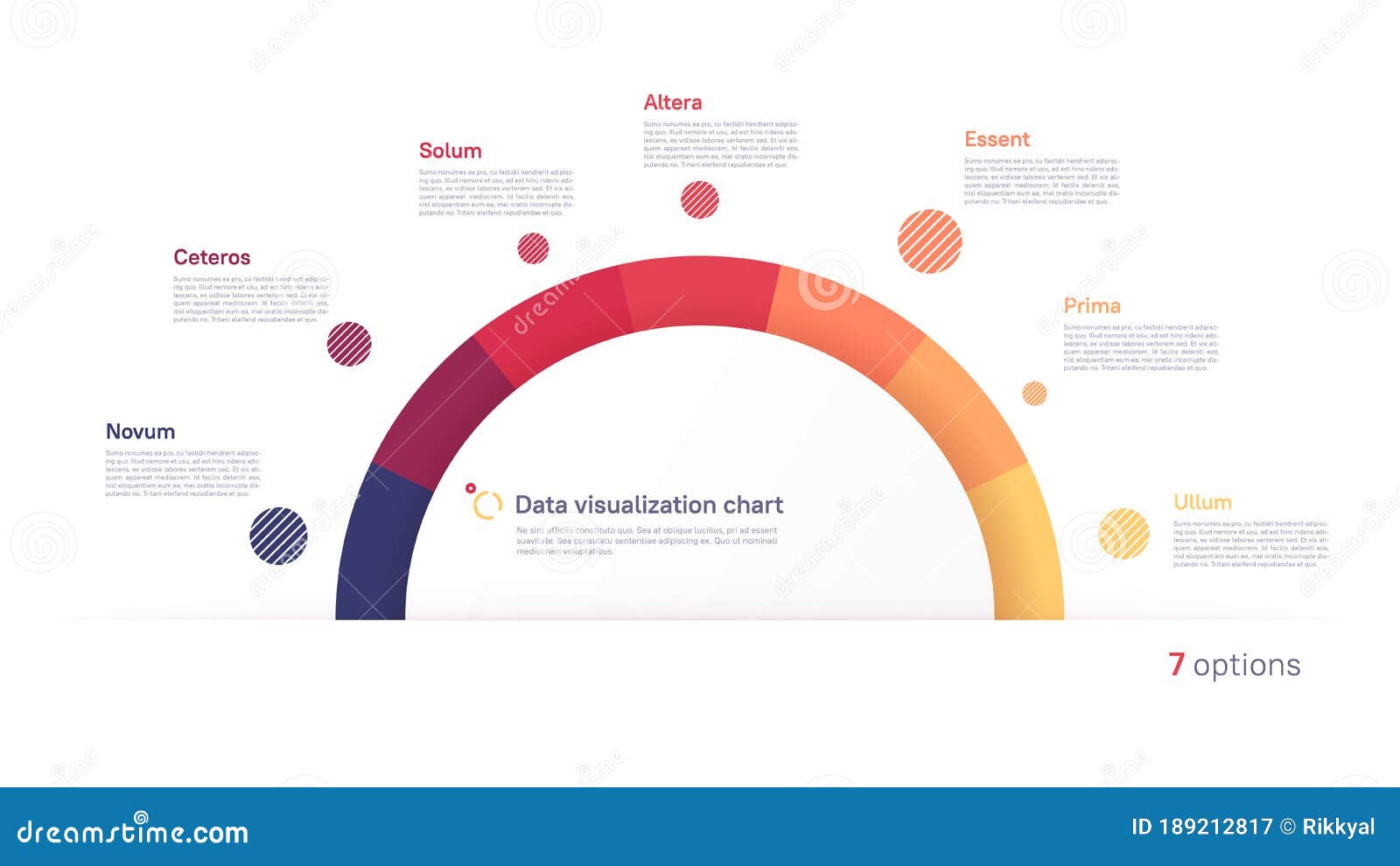 Vector Circle Chart Design, Modern Template for Creating Infographics ...