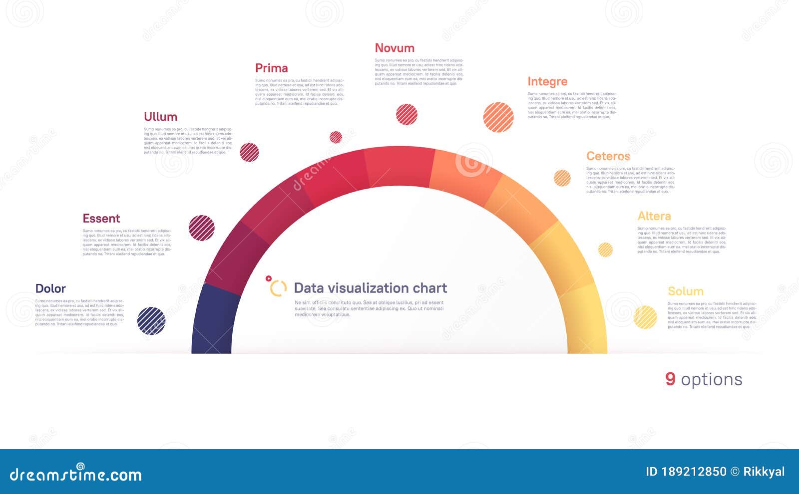 Vector Circle Chart Design, Modern Template for Creating Infographics ...