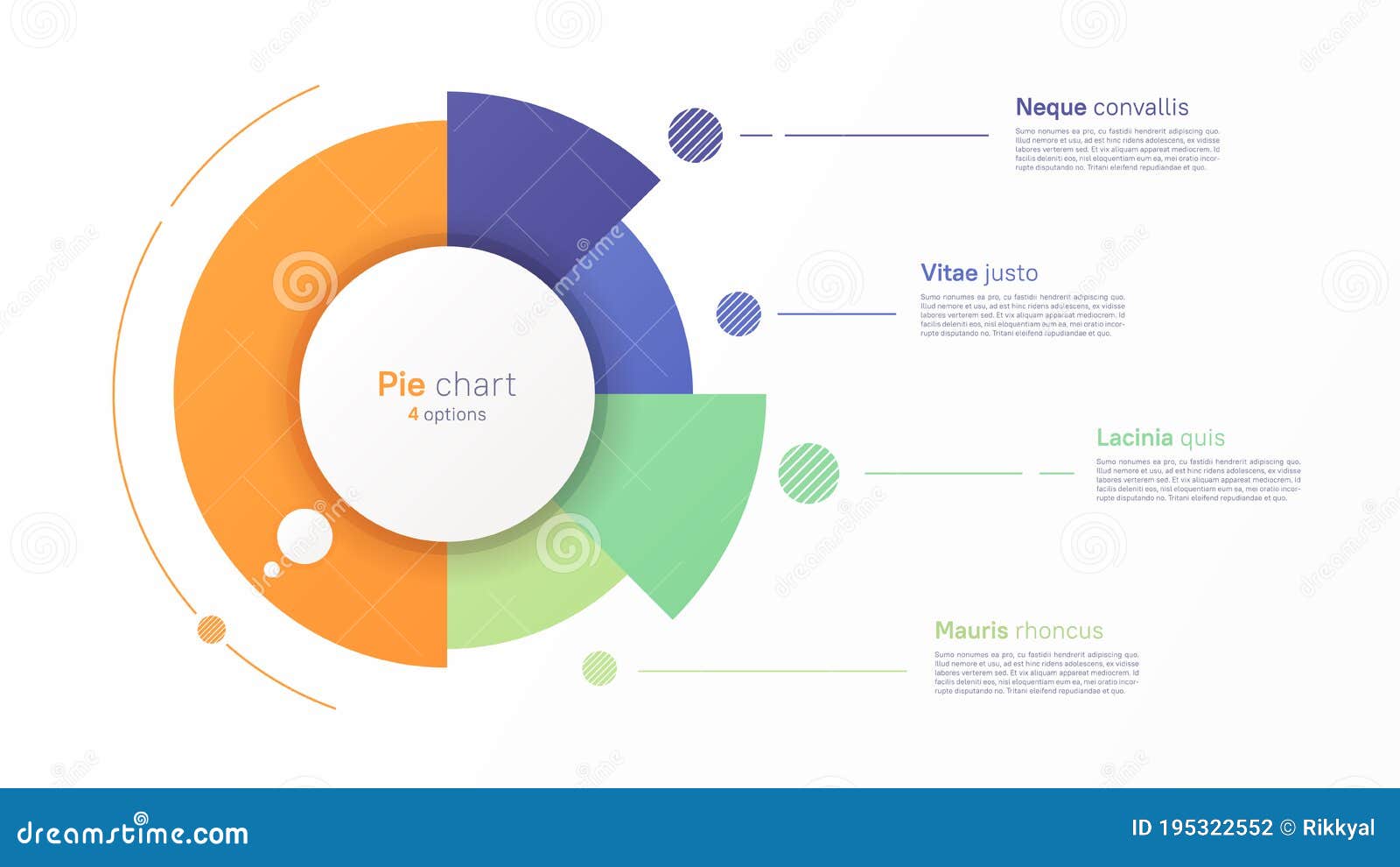 Vector Circle Chart Design, Modern Template for Creating Infographics ...