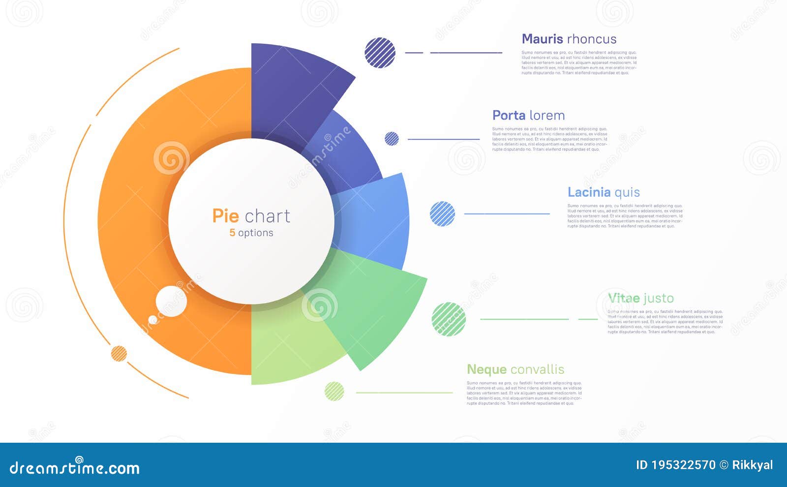 Vector Circle Chart Design, Modern Template for Creating Infographics ...