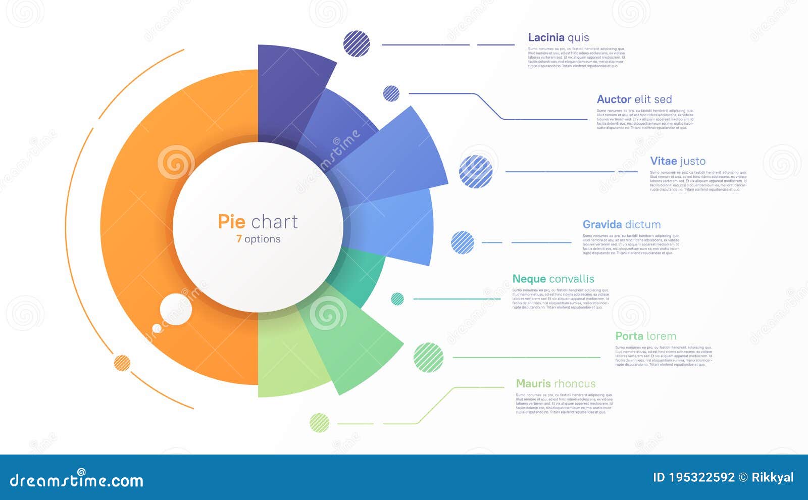 Vector Circle Chart Design, Modern Template for Creating Infographics ...