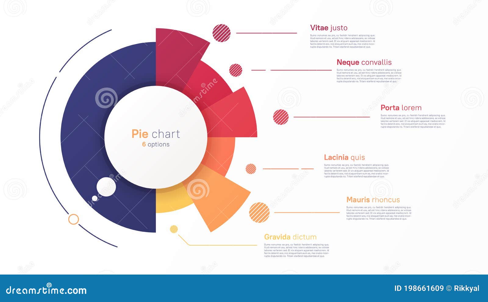 Vector Circle Chart Design, Modern Template for Creating Infographics ...