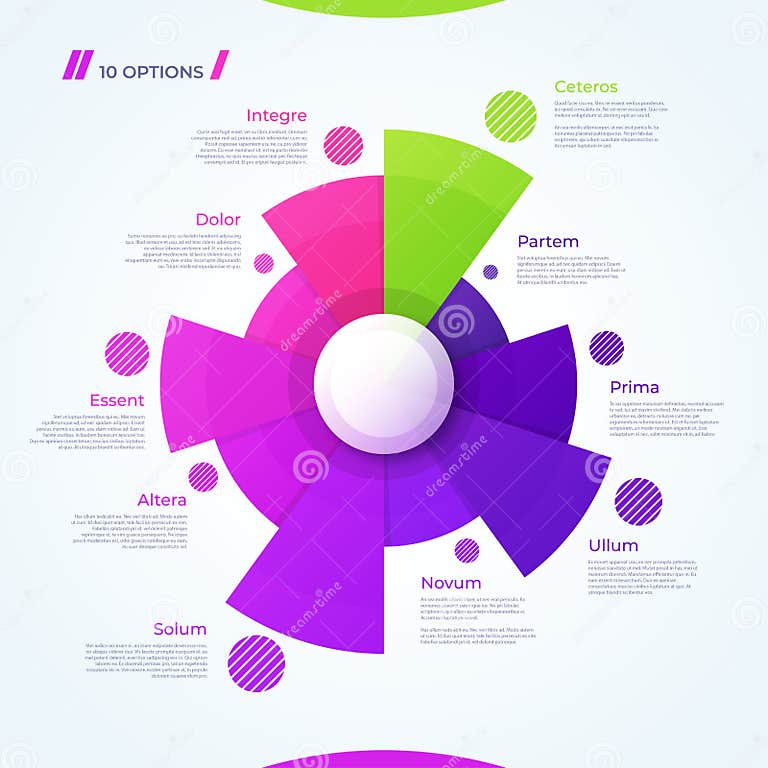 Vector Circle Chart Design, Template for Creating Infographics Stock ... Vector Circle Chart Design, Template for Creating Infographics Stock ...