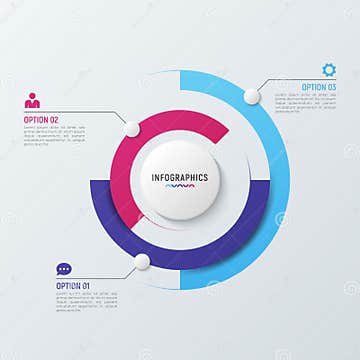 Vector Circle Chart Infographic Template for Data Visualization. Stock ...