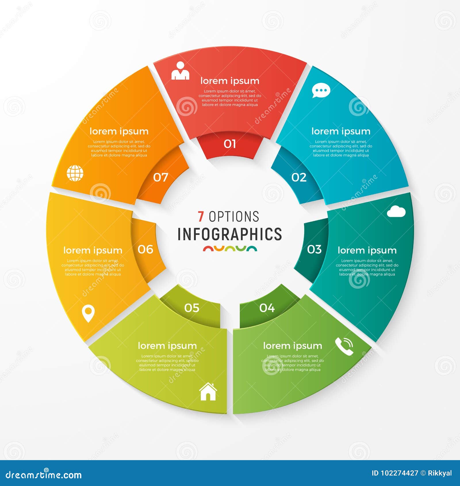 Vector Circle Chart Infographic Template For Presentations ...