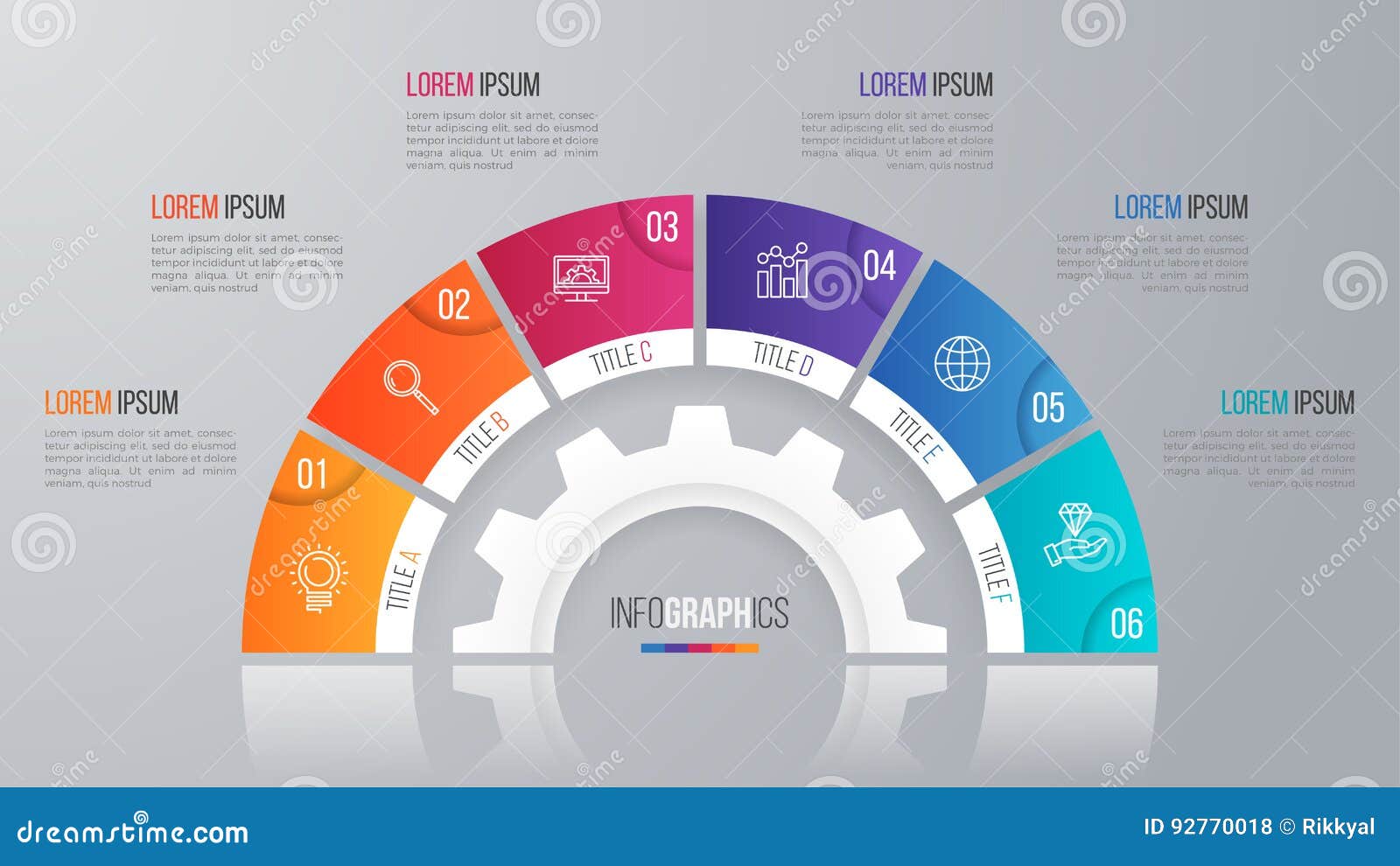 Vector Circle Chart Template for Infographics 6 Options. Stock Vector ... Vector Circle Chart Template for Infographics 6 Options. Stock Vector ...