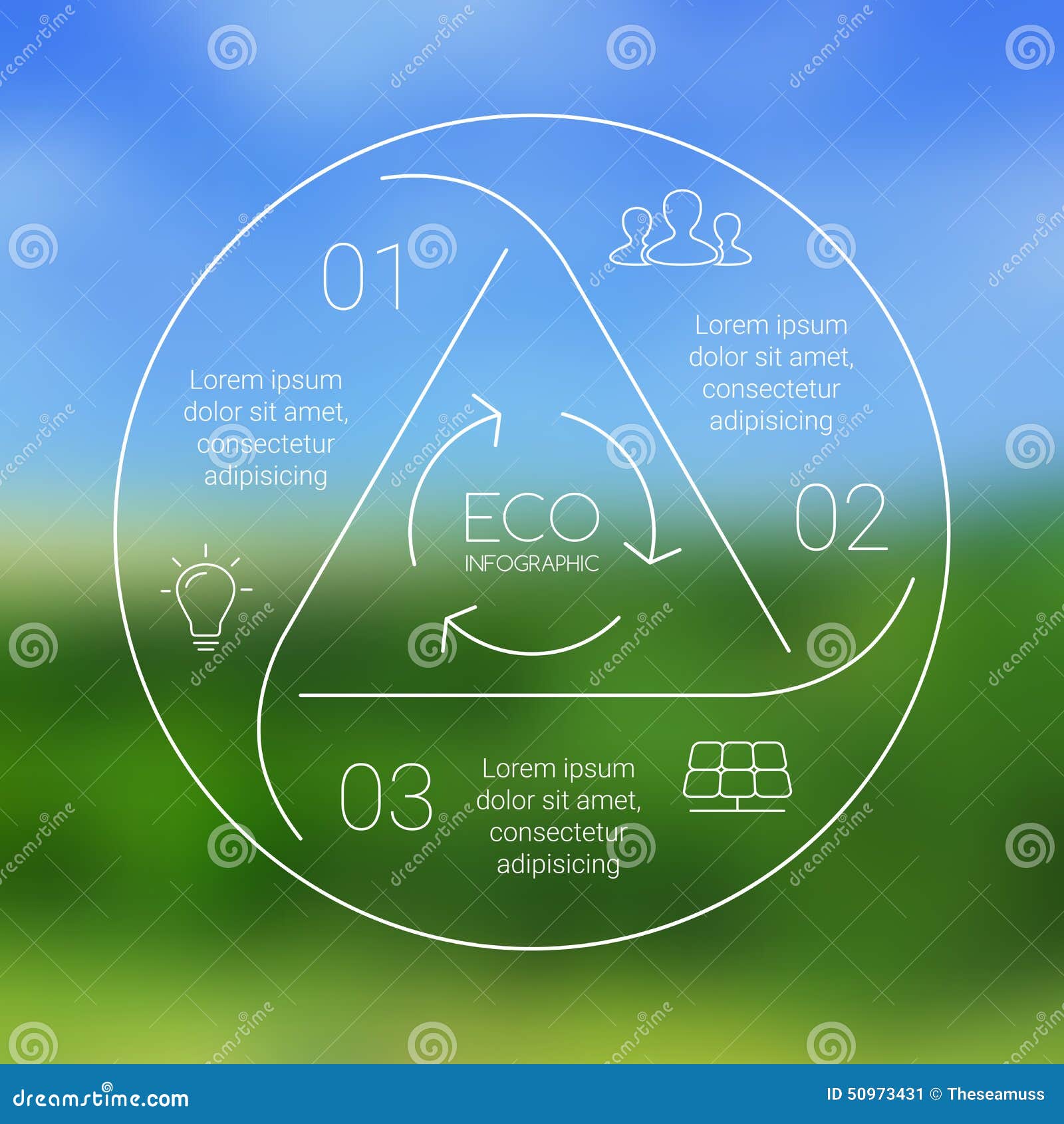 Vector Circle Eco Infographic. Ecology Template Stock Vector ...