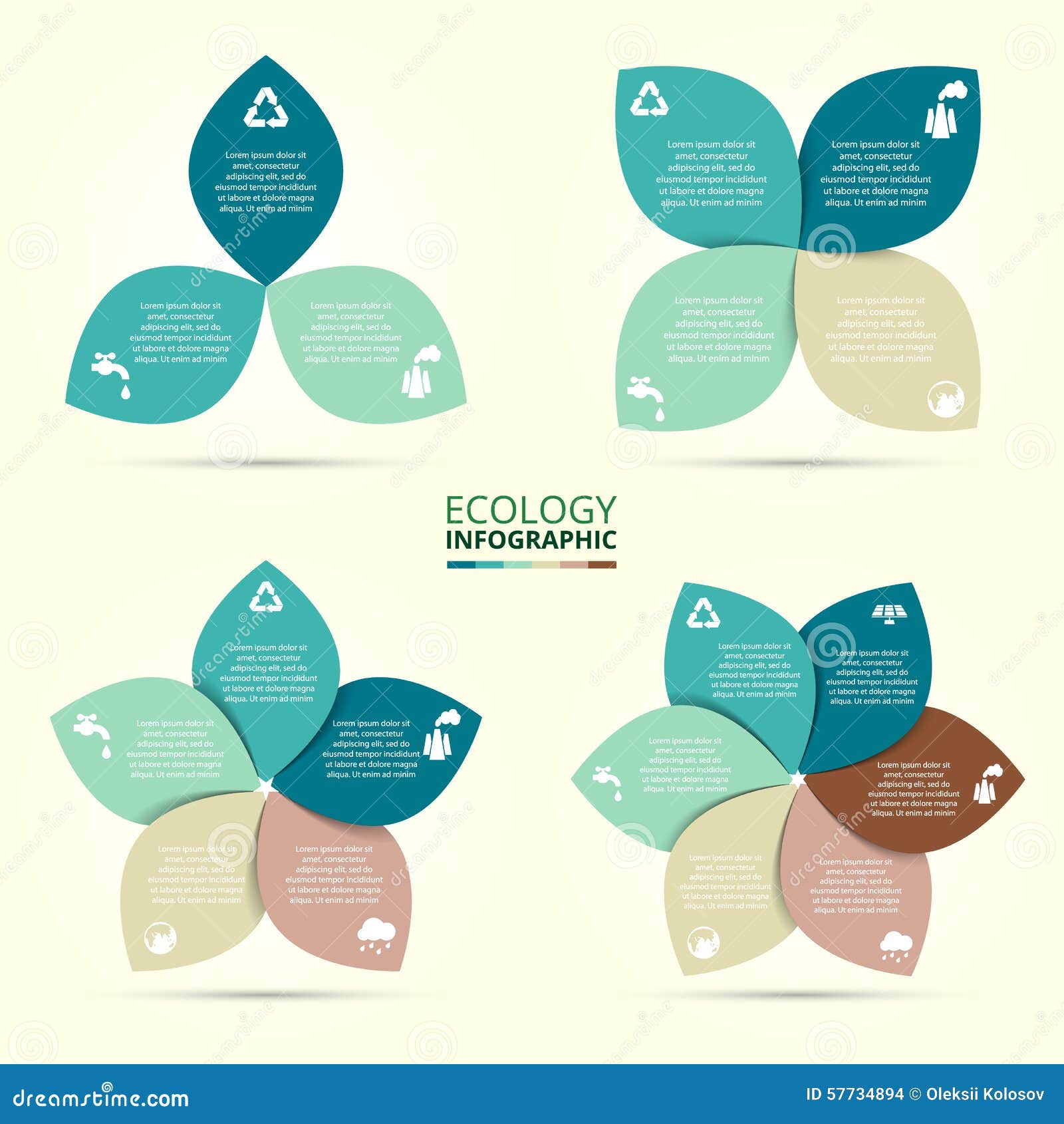 Vector Circle Eco Infographic. Stock Vector - Illustration of strategy ...