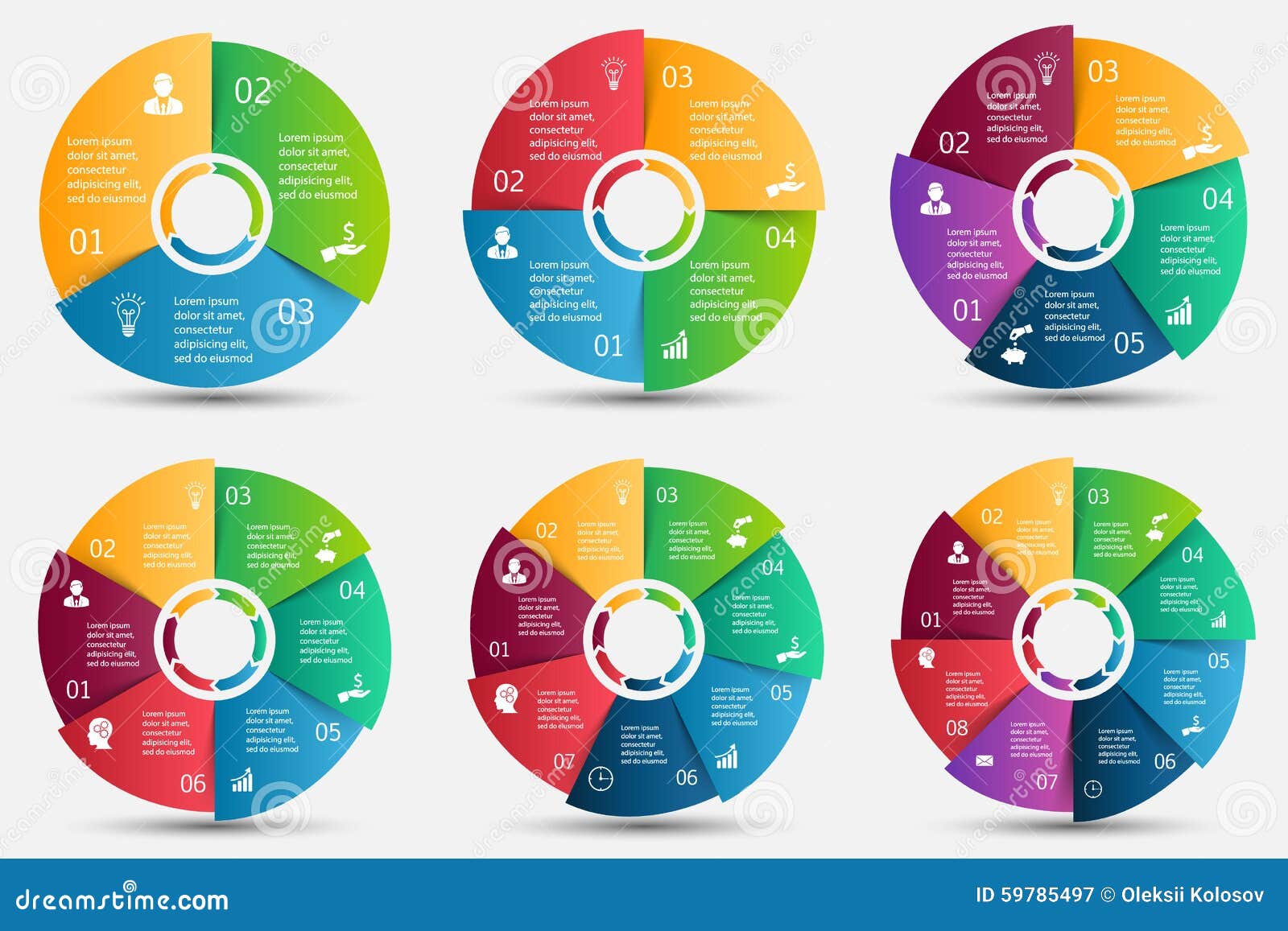 Circle Chart Infographic For Presentations, Advertising, Layouts ...