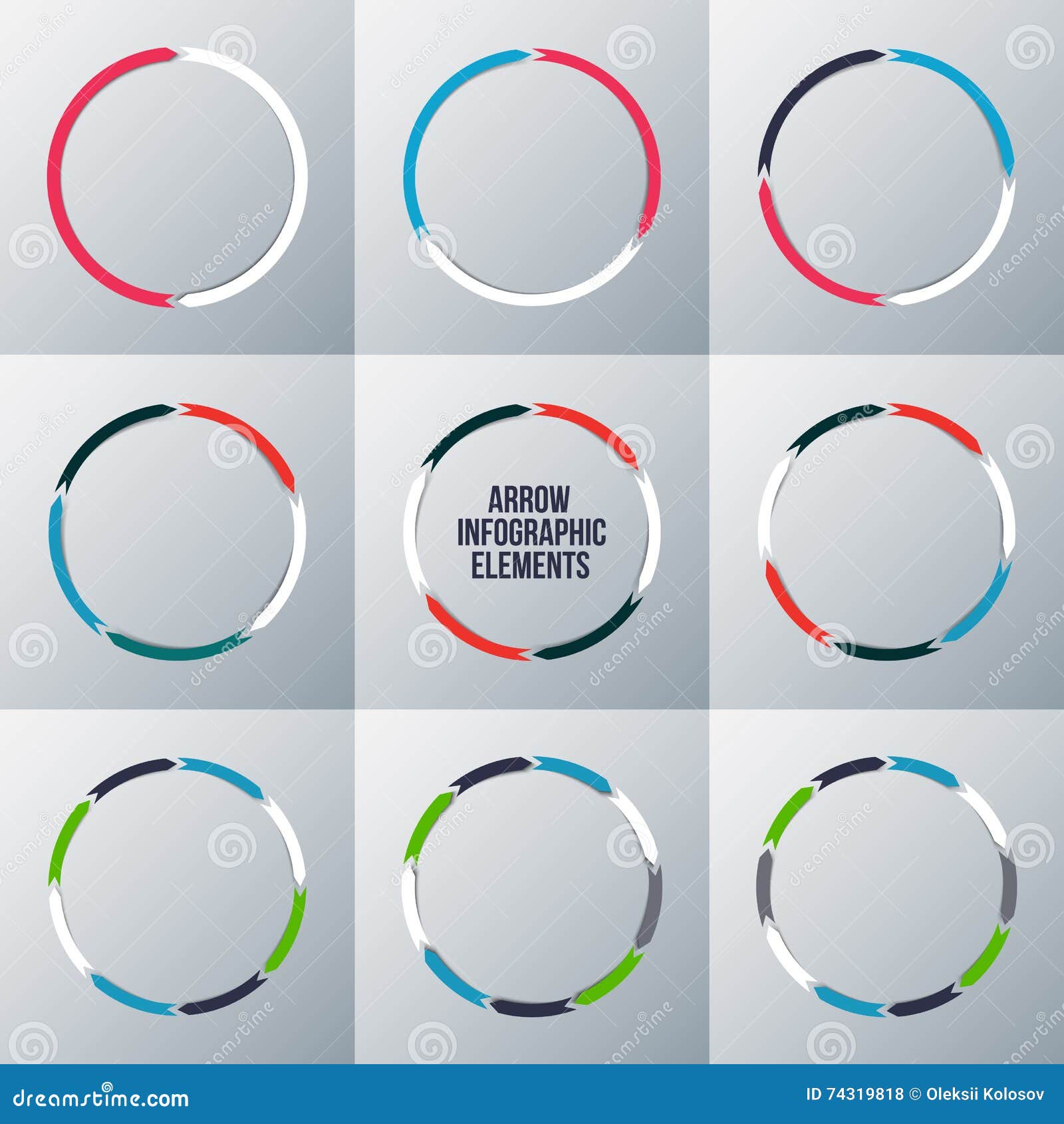 Vector Circle Element for Infographic. Stock Vector - Illustration of ...