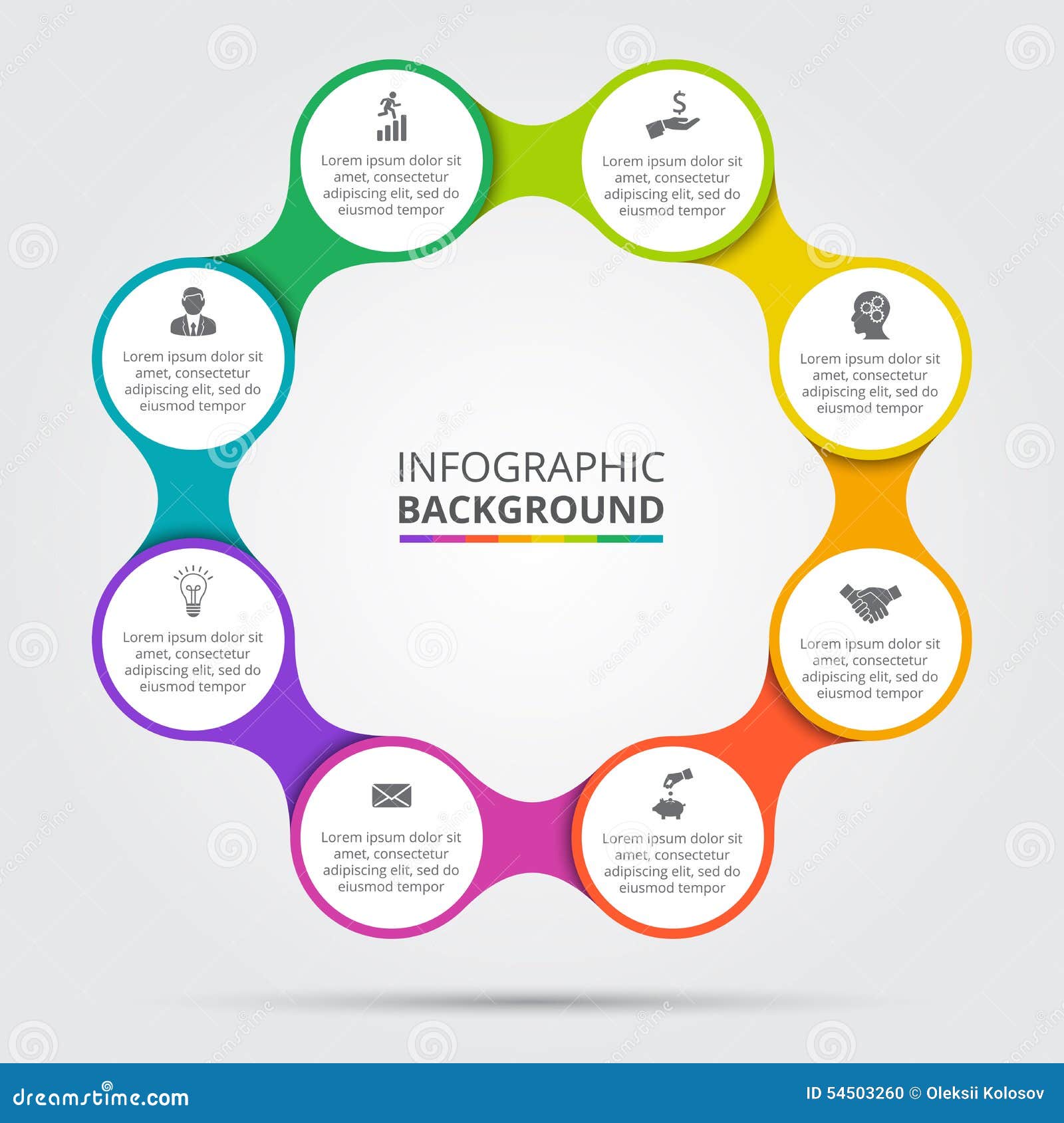 Vector Circle Element for Infographic. Stock Vector - Illustration of ...