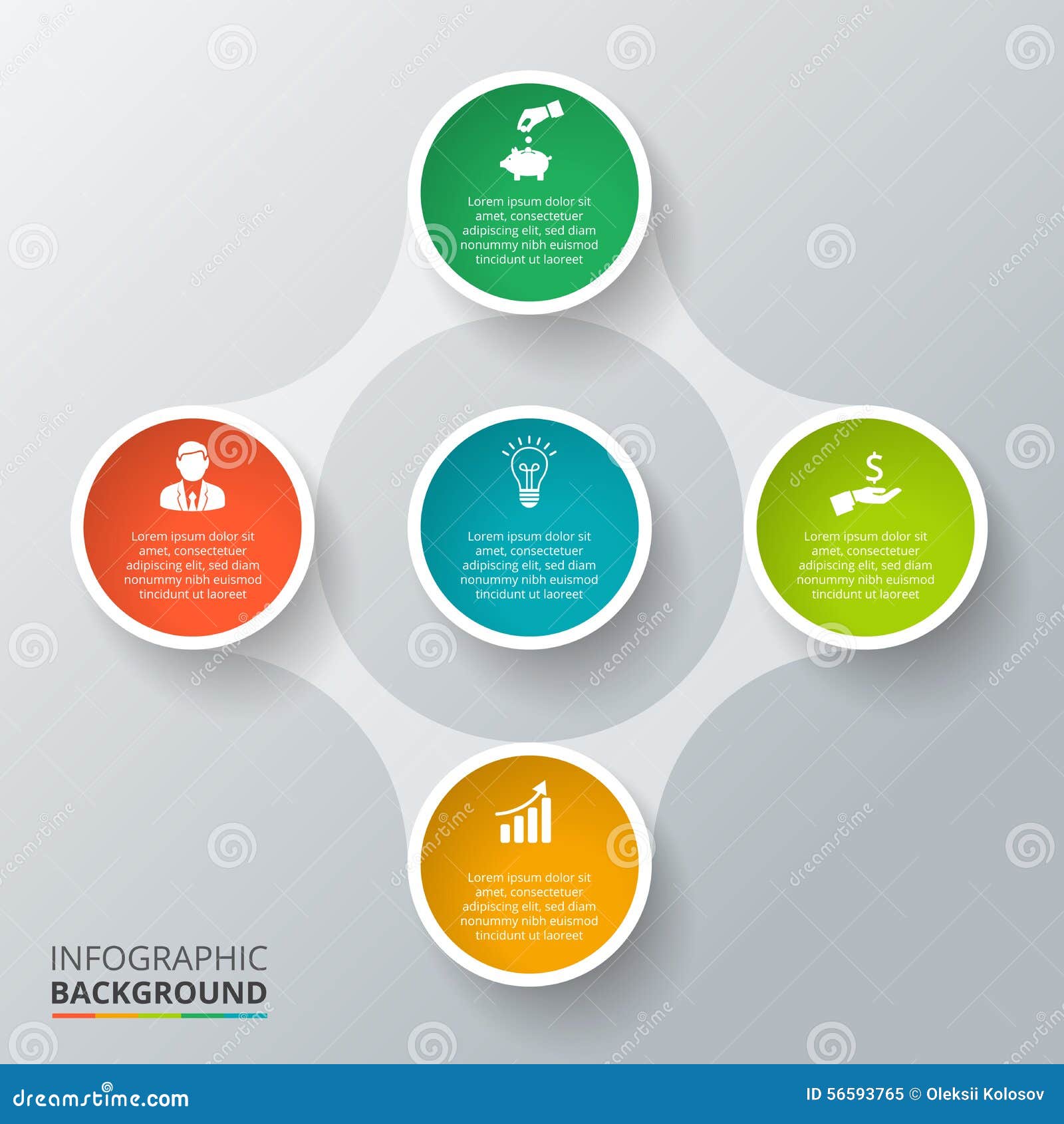 Vector Circle Element for Infographic. Stock Vector - Illustration of ...