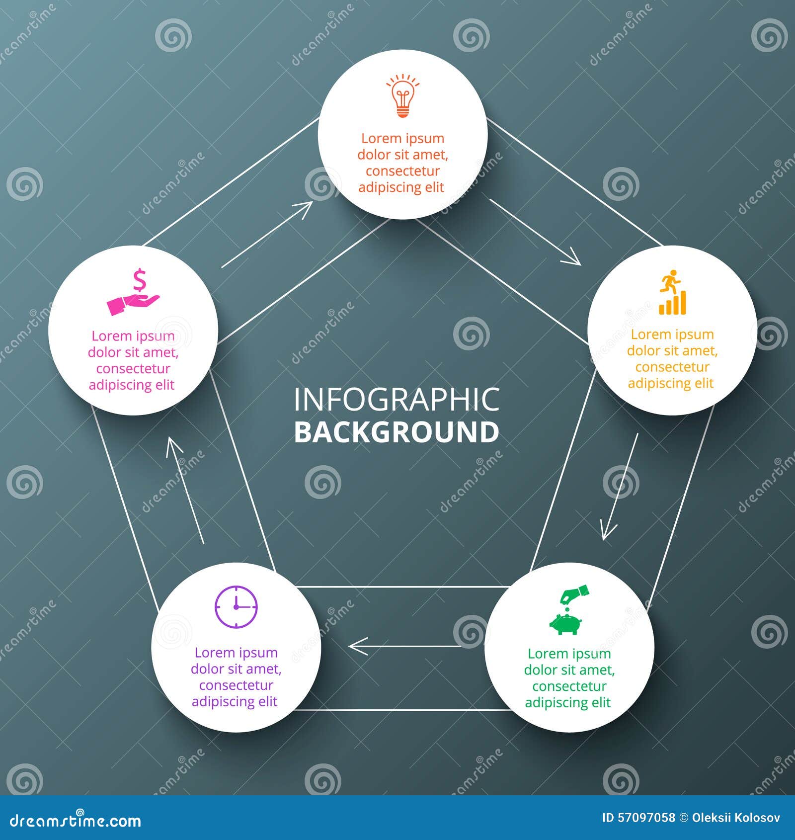 Vector Circle Element for Infographic. Stock Vector - Illustration of ...