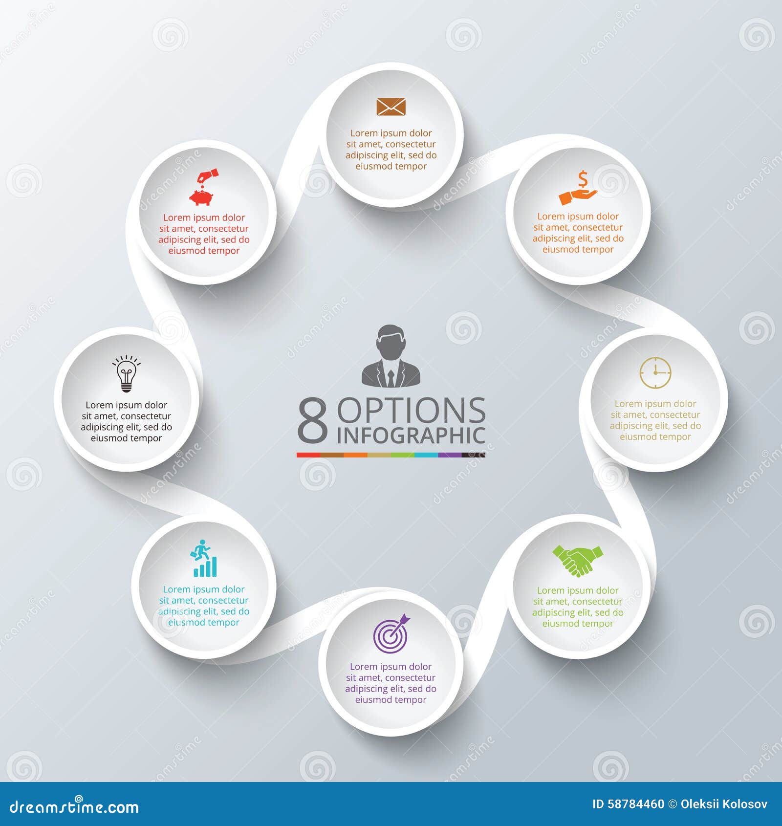 Vector Circle Element for Infographic. Stock Vector - Illustration of ...