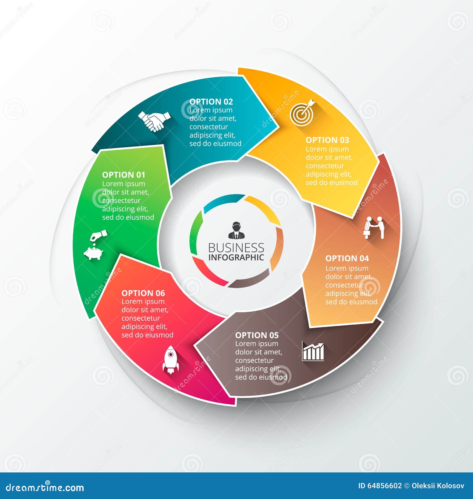 Vector Circle Element for Infographic. Stock Vector - Illustration of ...