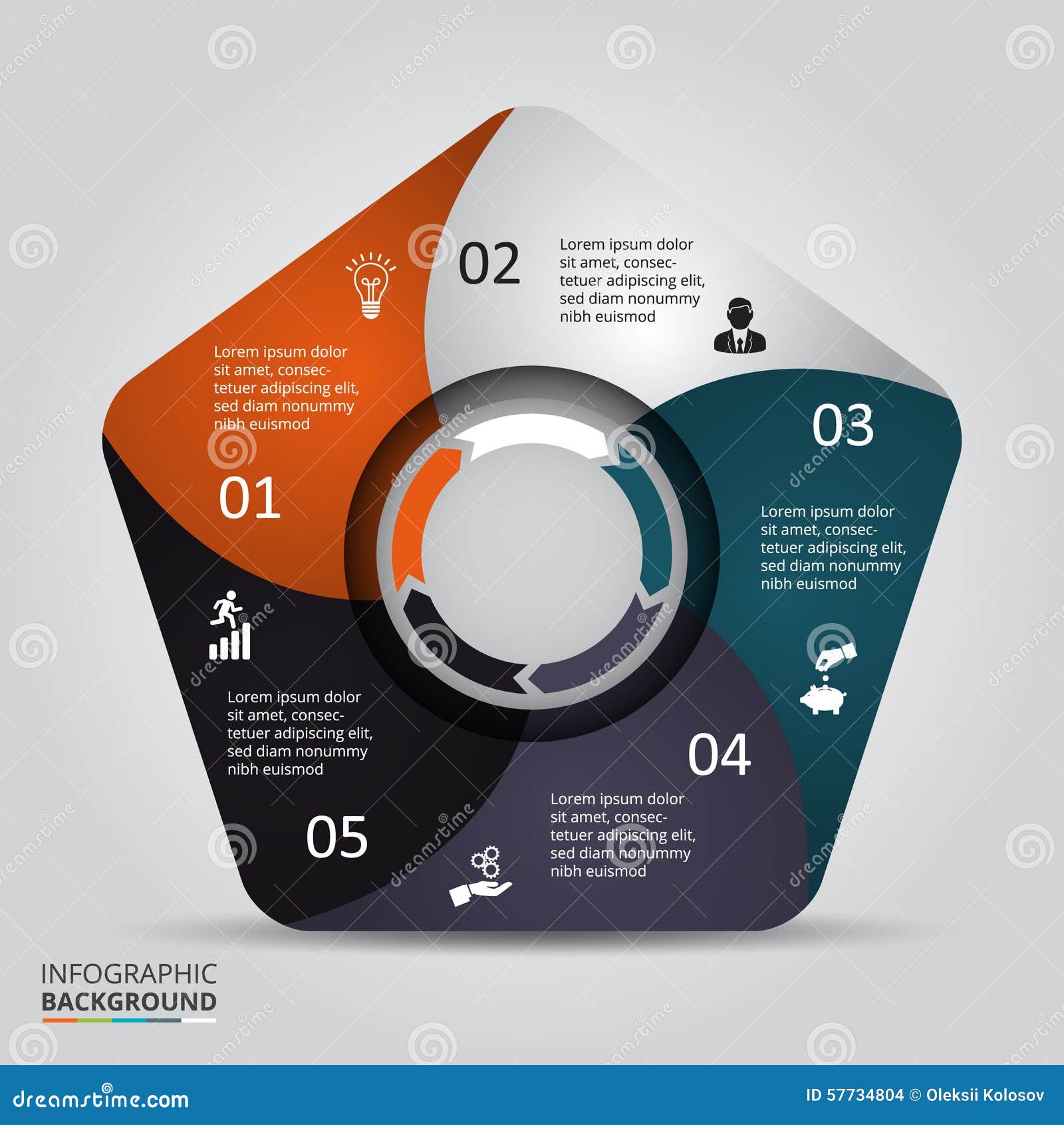 Vector Circle Elements for Infographic. Stock Vector - Illustration of ...
