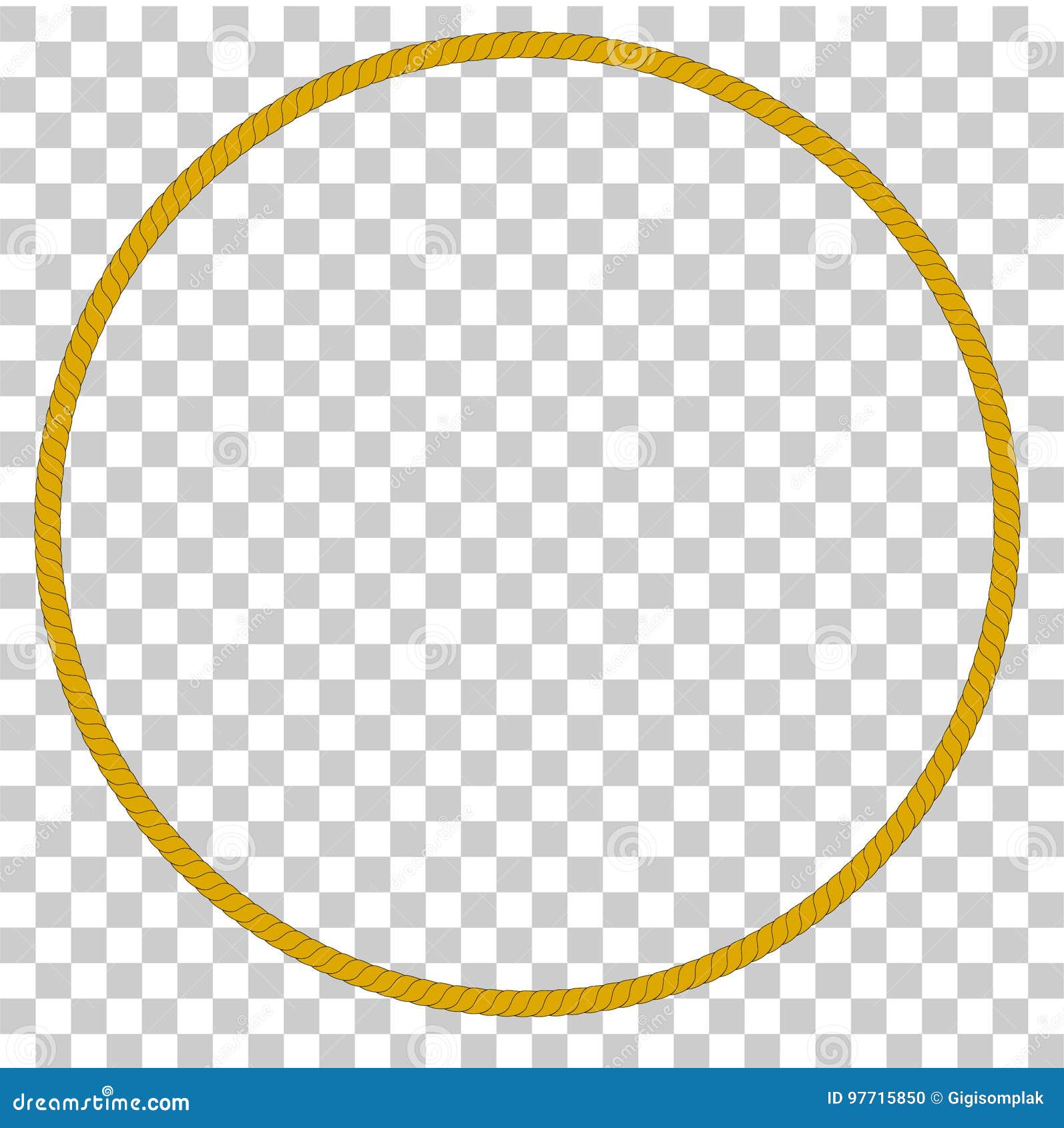 Brown Rope. Realistic Ropes Marine Cord, Nautical Curved Round Twine ...