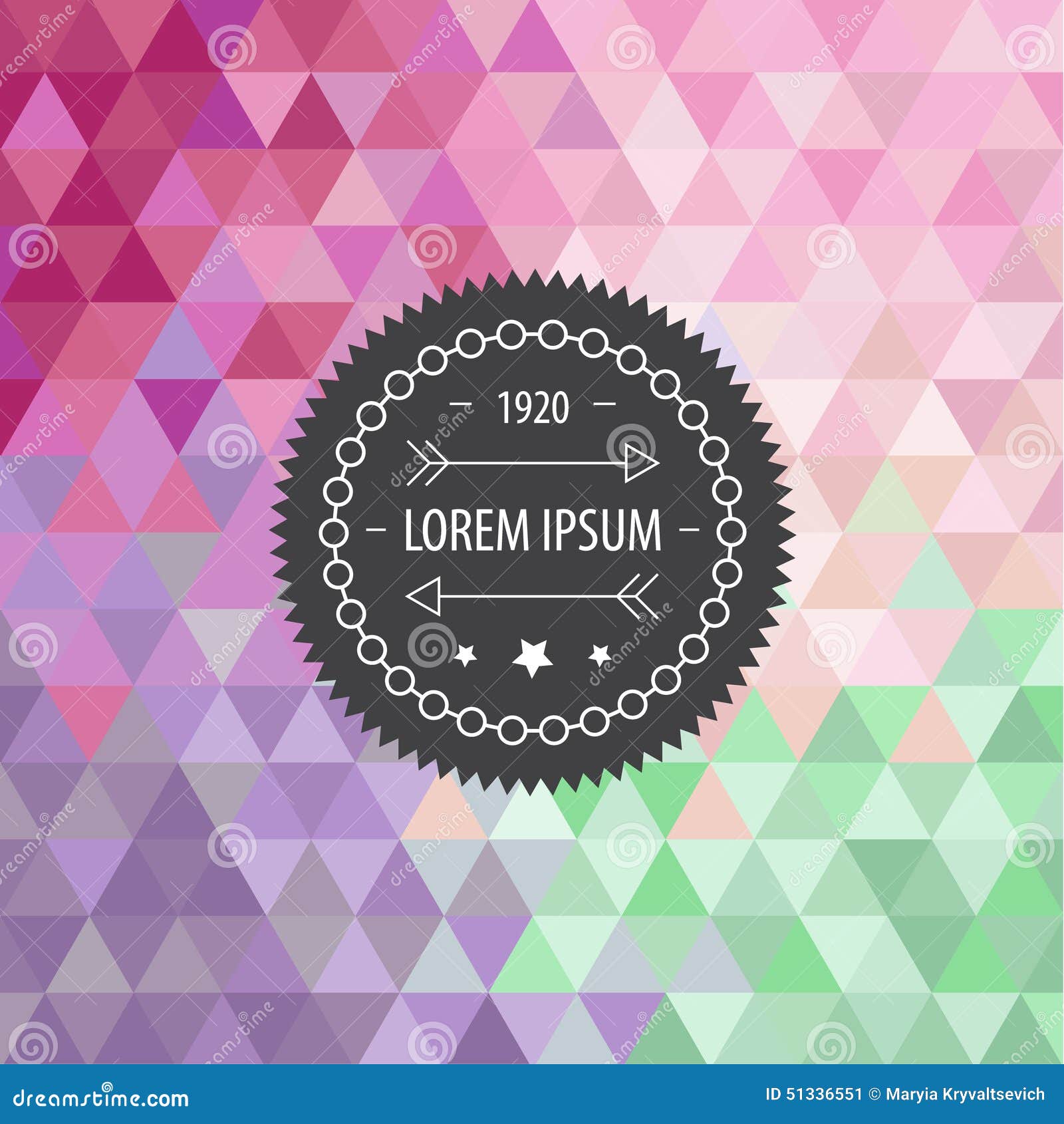 Vector Circle Hipster Icon, Label Stock Vector - Illustration of modern ...