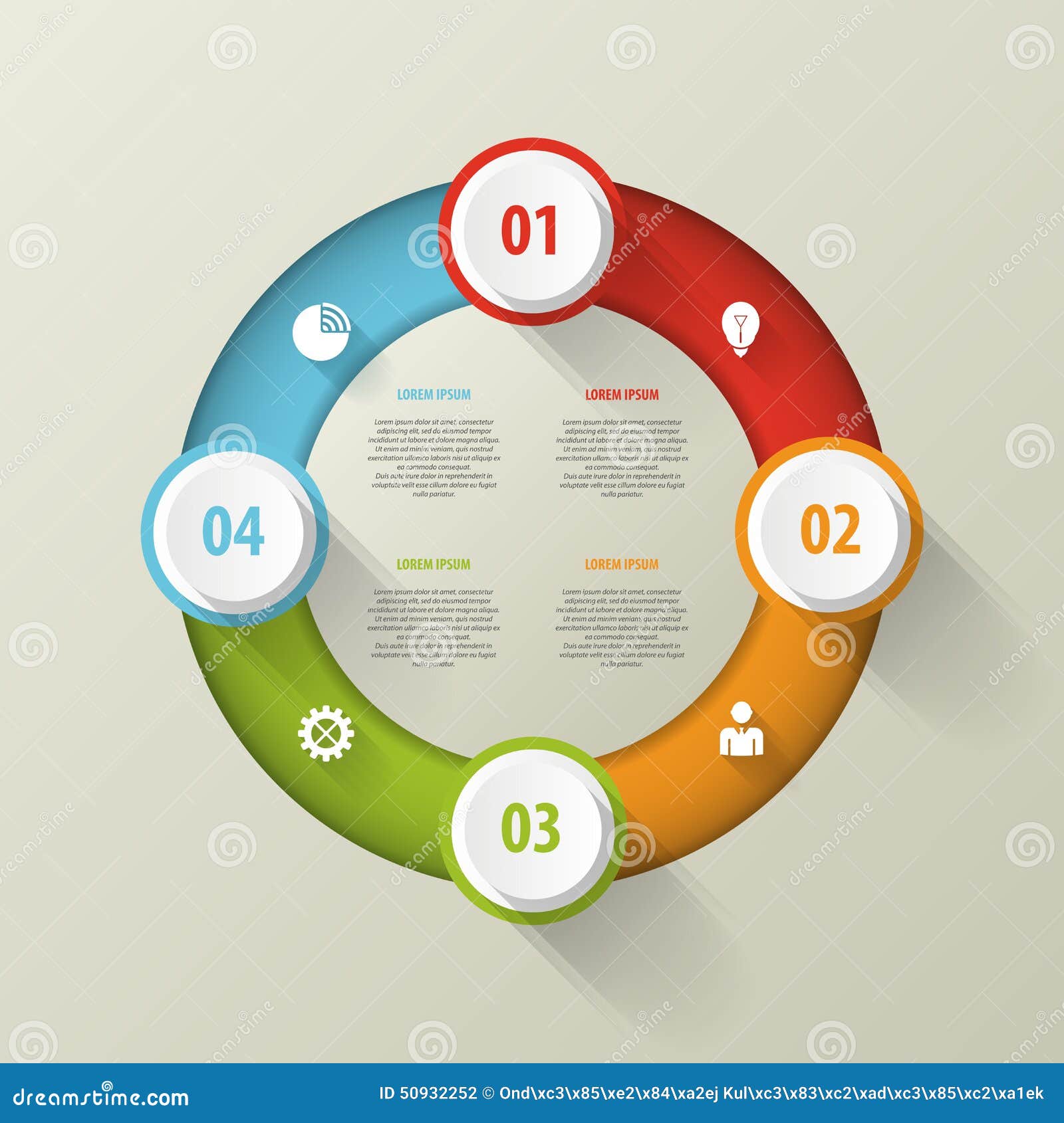 Vector Circle Infographic. Business Template Stock Vector ...