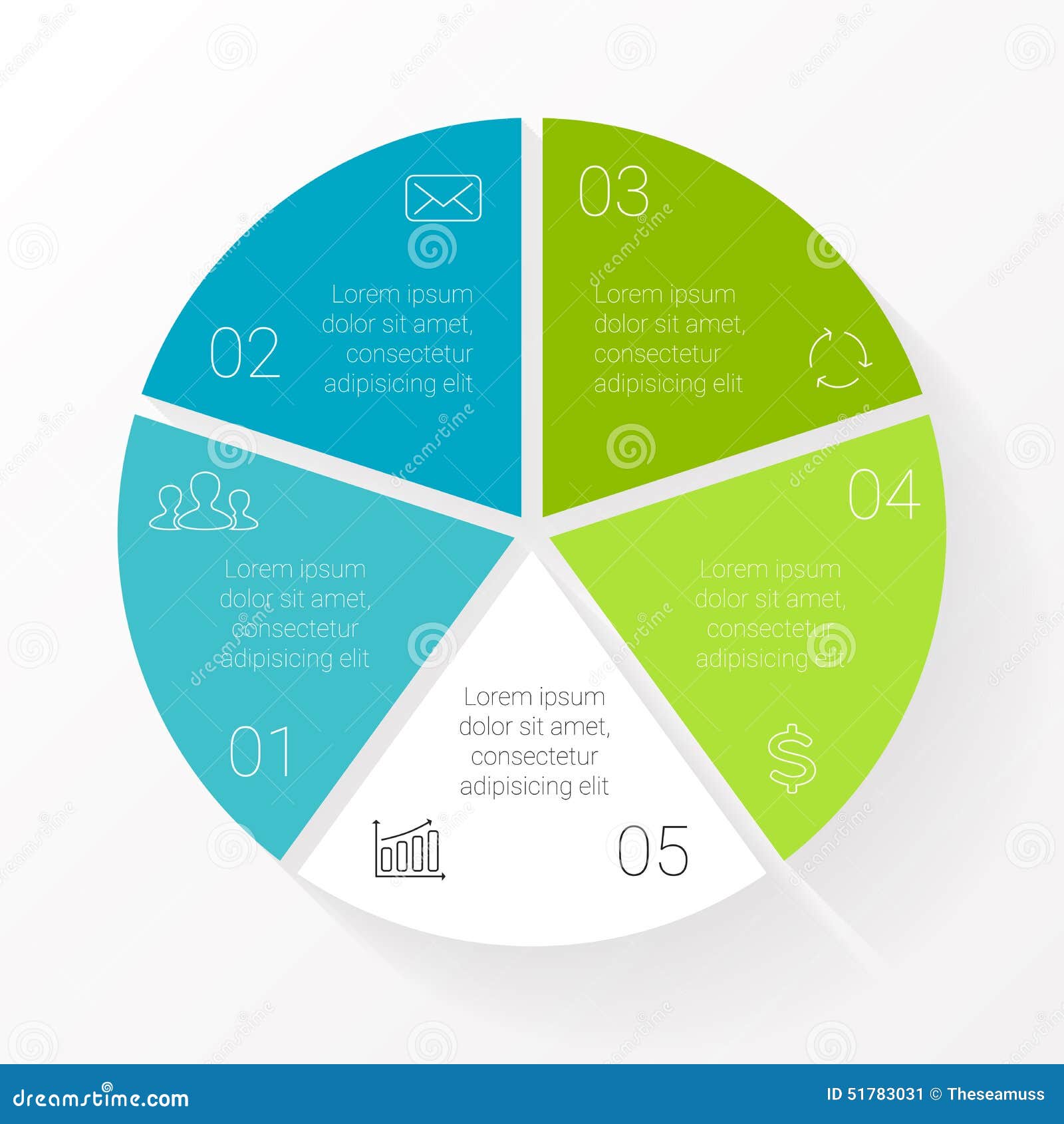 Vector Circle Infographic. Template for Cycle Stock Vector ...