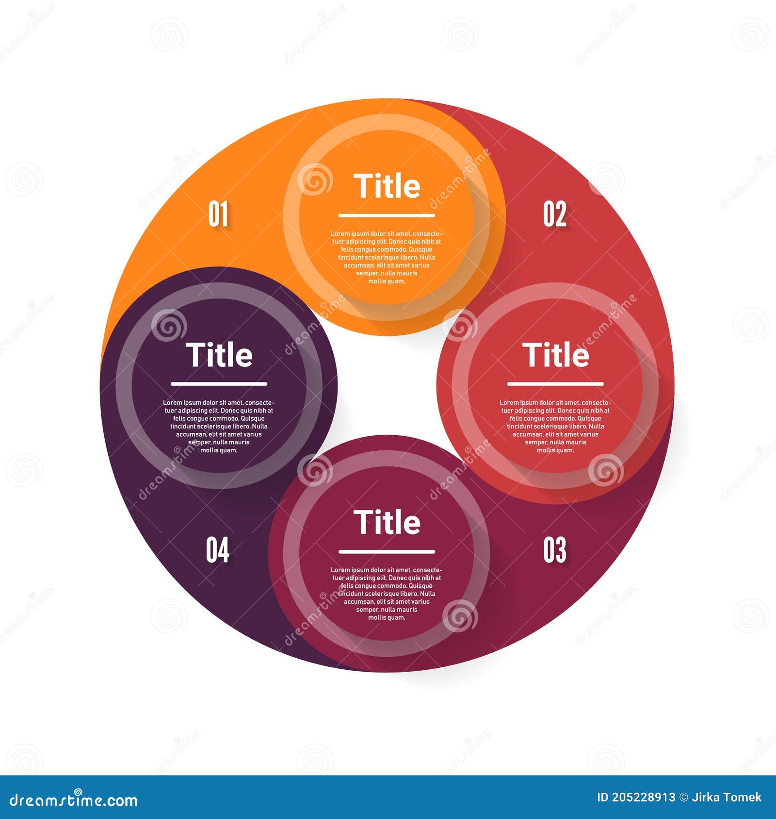 Vector Circle Infographic. Template for Diagram, Graph, Presentation ...