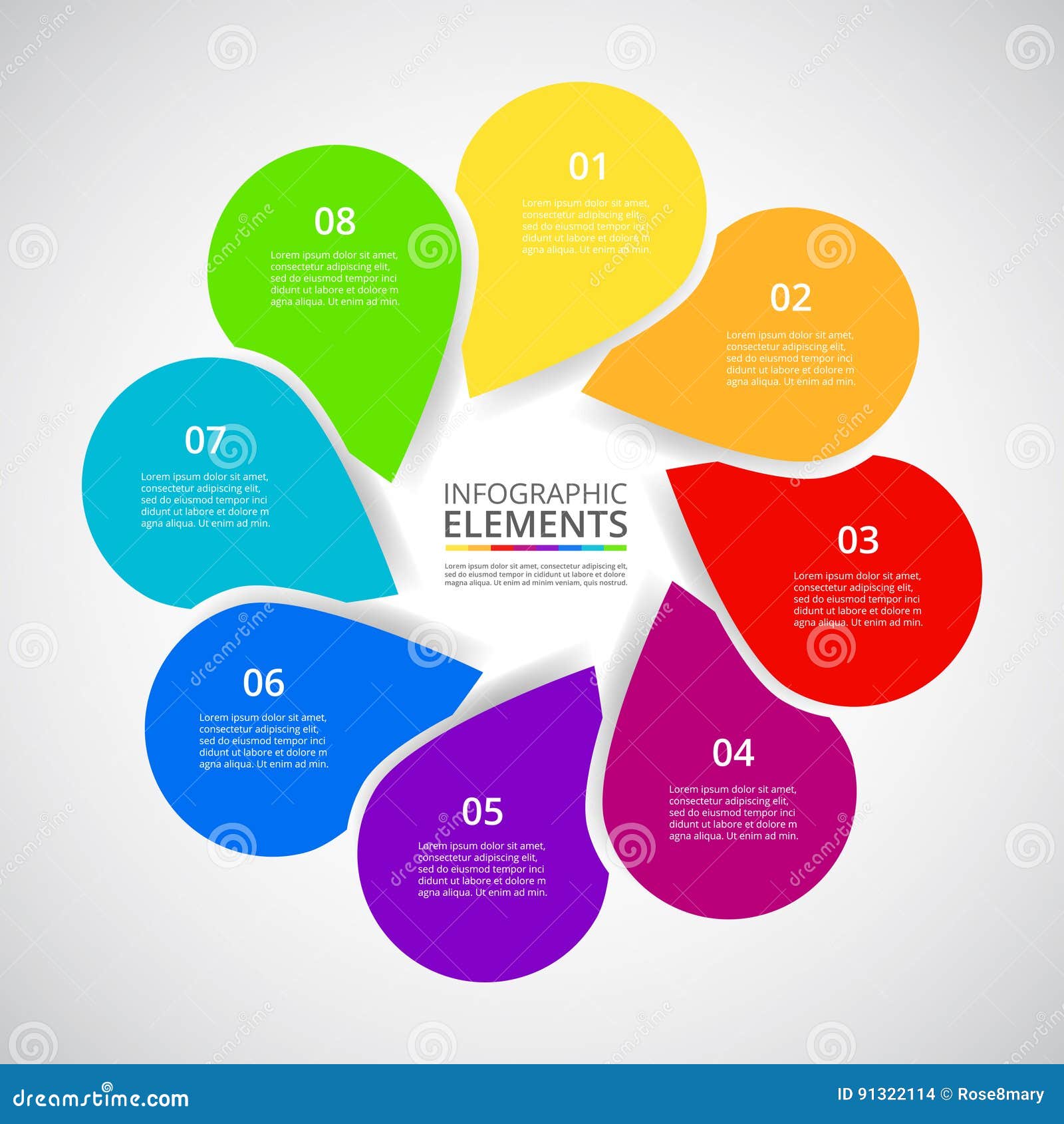 Vector circle infographic stock vector. Illustration of number - 91322114