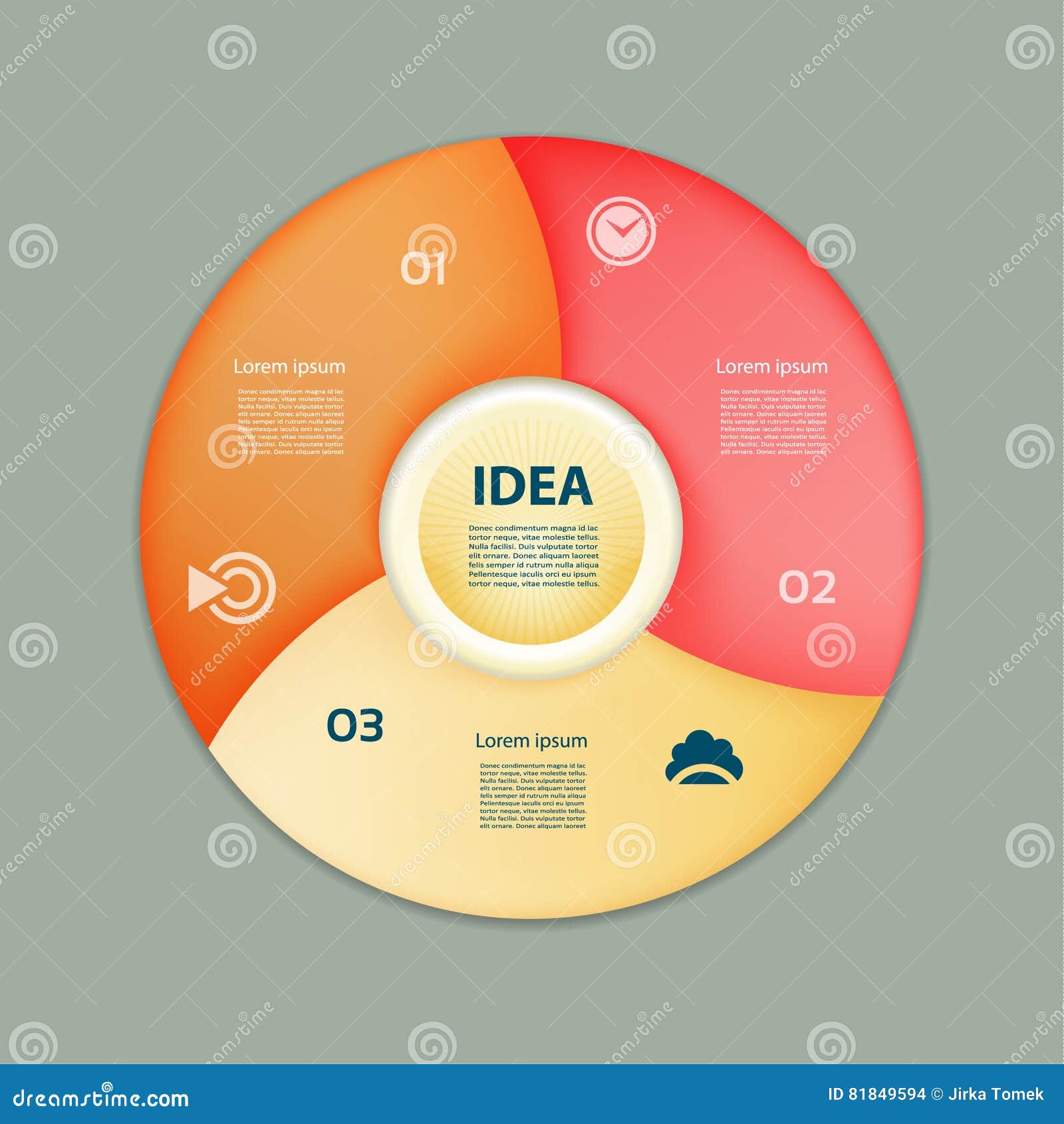 Vector Circle Infographic. Template for Diagram, Graph, Presentation ...