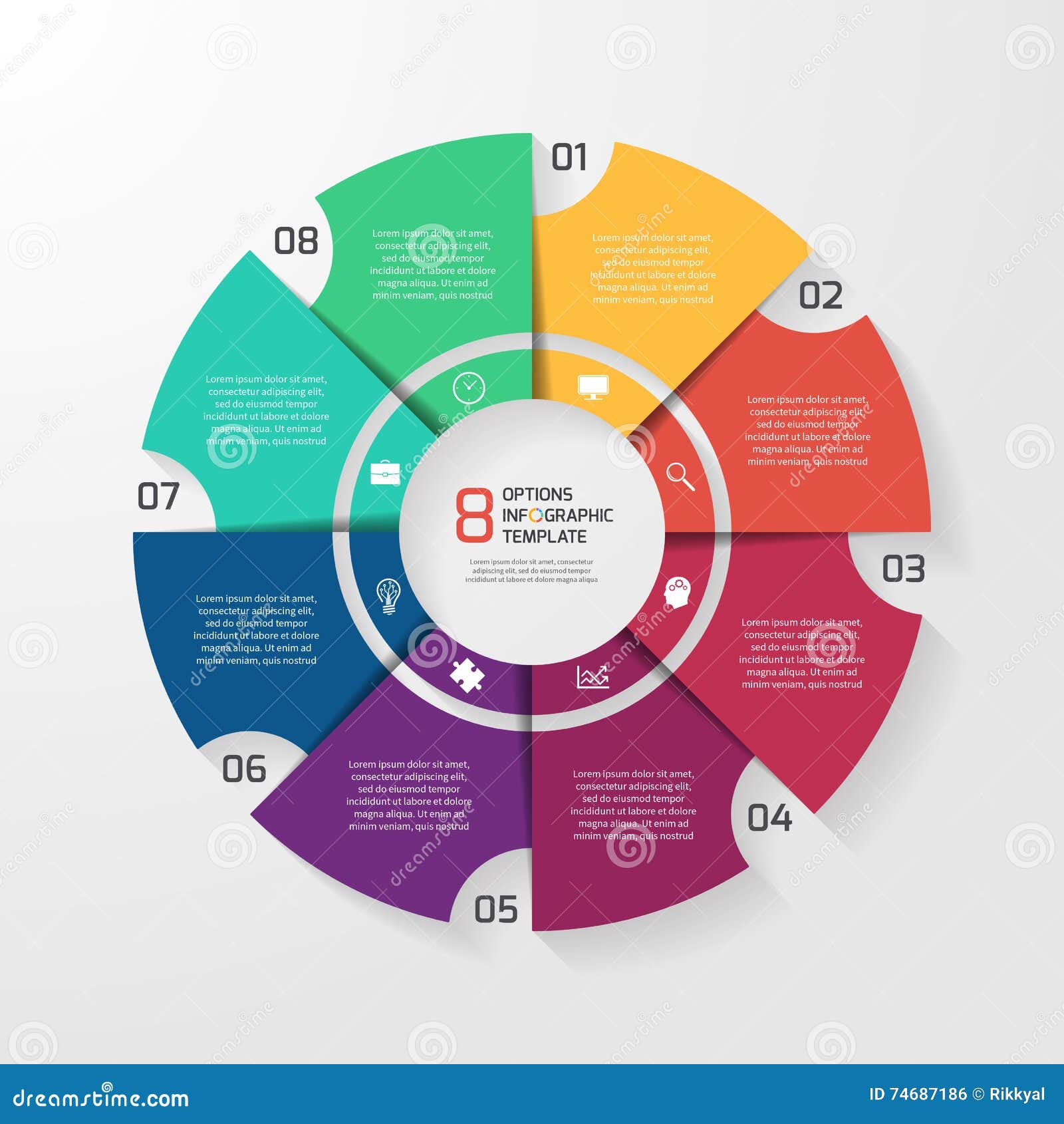 Vector Circle Infographic Template For Graphs, Charts, Diagrams ... Vector Circle Infographic Template For Graphs, Charts, Diagrams ...