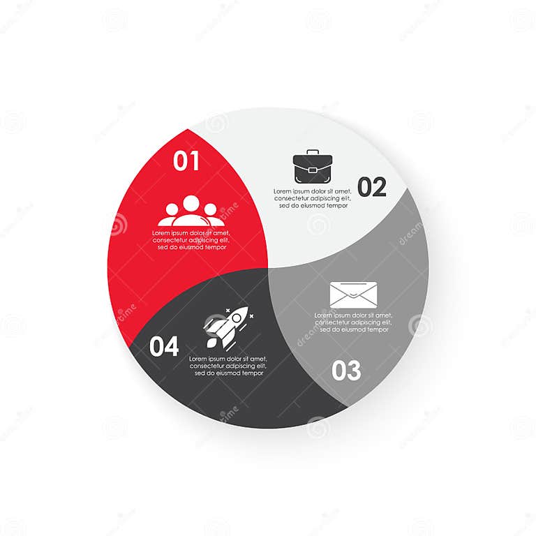 Vector Circle Infographic Template for Round Diagram, Graph and Web ...