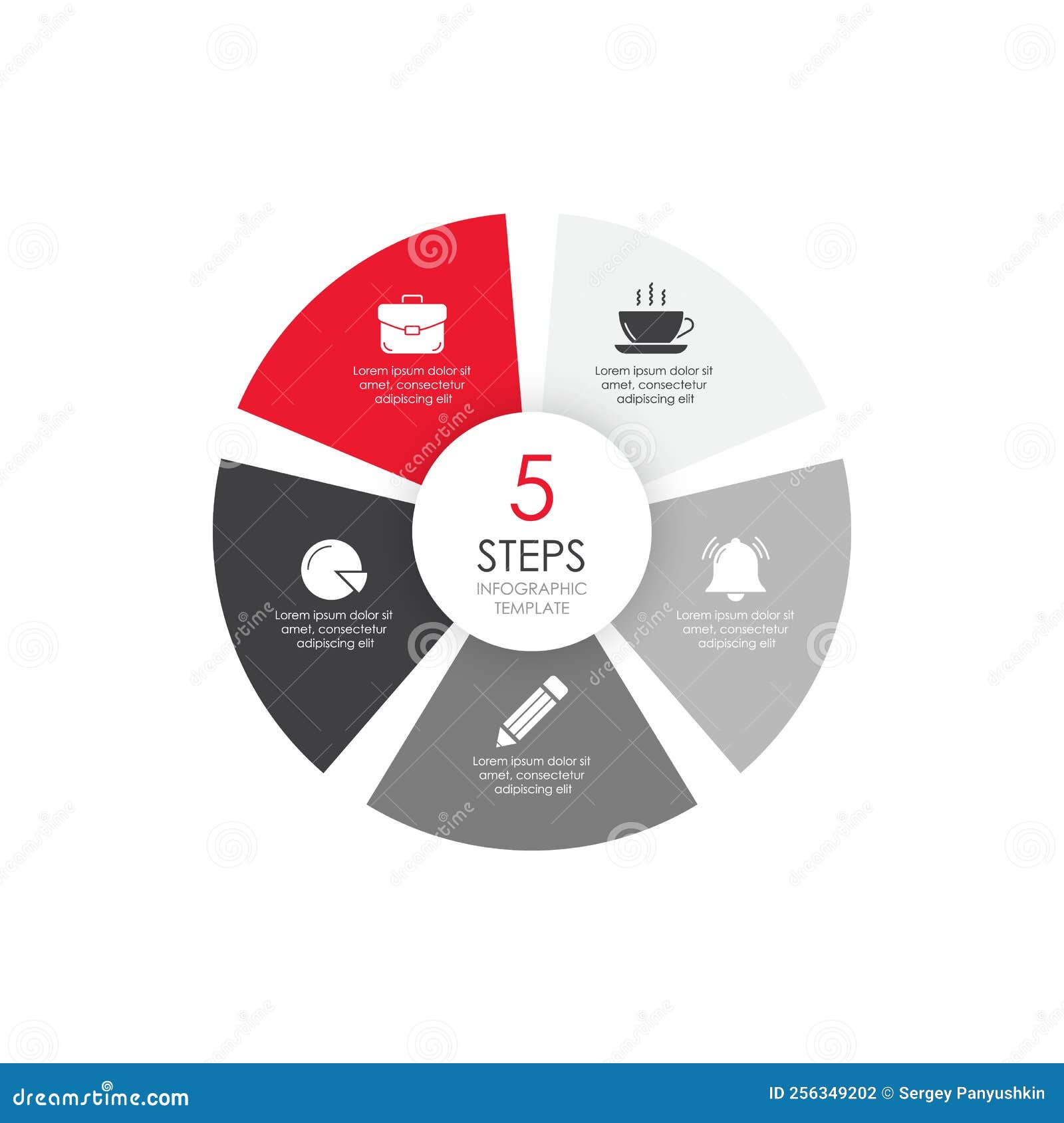 Vector Circle Infographic Template For Round Diagram Graph And Web