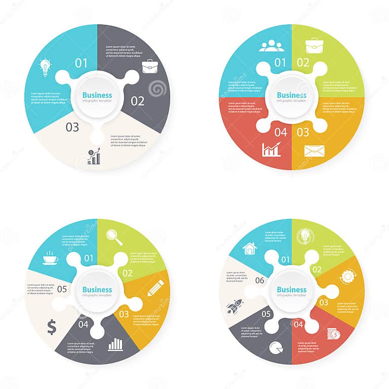 Vector Circle Infographic Template for Round Diagram, Graph, Web Design ...