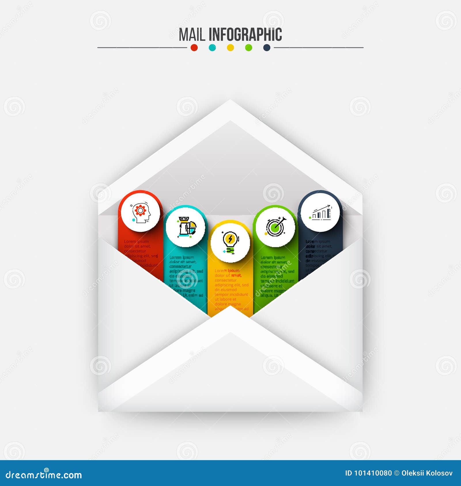 Vector circle infographic. stock vector. Illustration of message ...